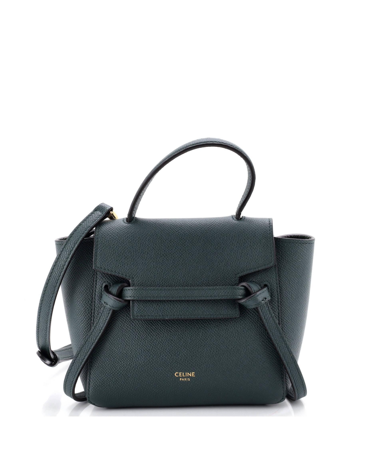 Click here for Pre-Owned Celine Pico Belt Bag Textured Leather -... prices