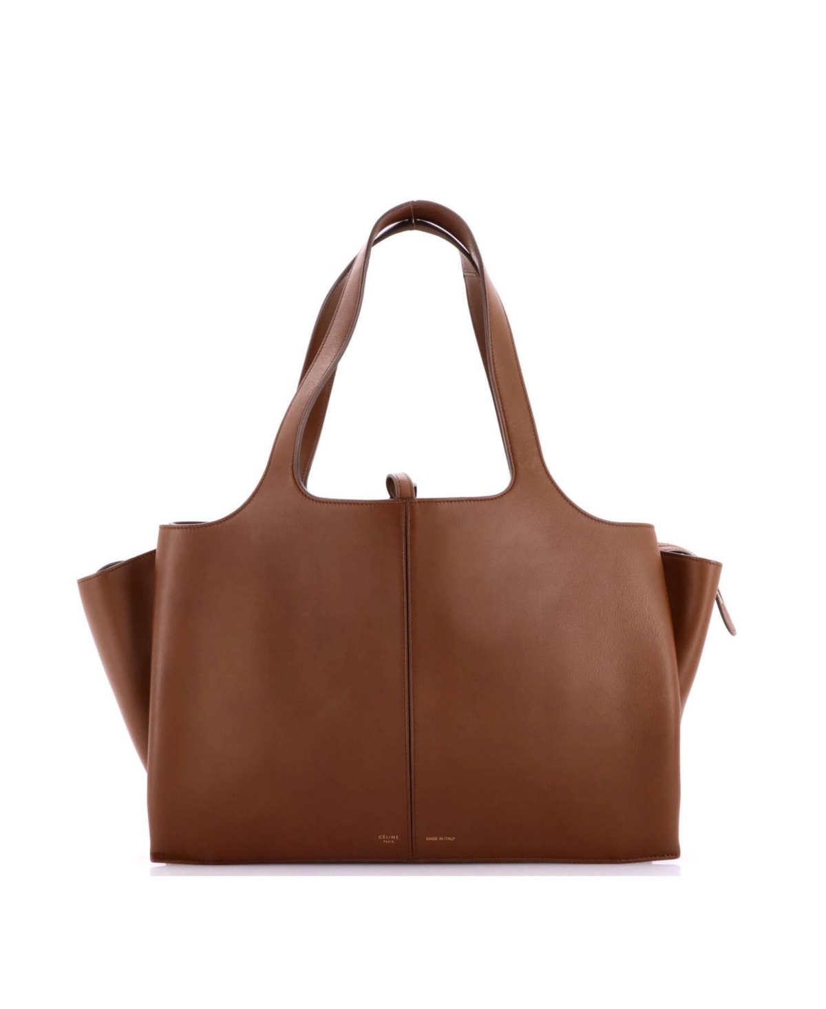 Click here for Pre-Owned Celine Medium Tri-Fold Shoulder Bag Smoo... prices