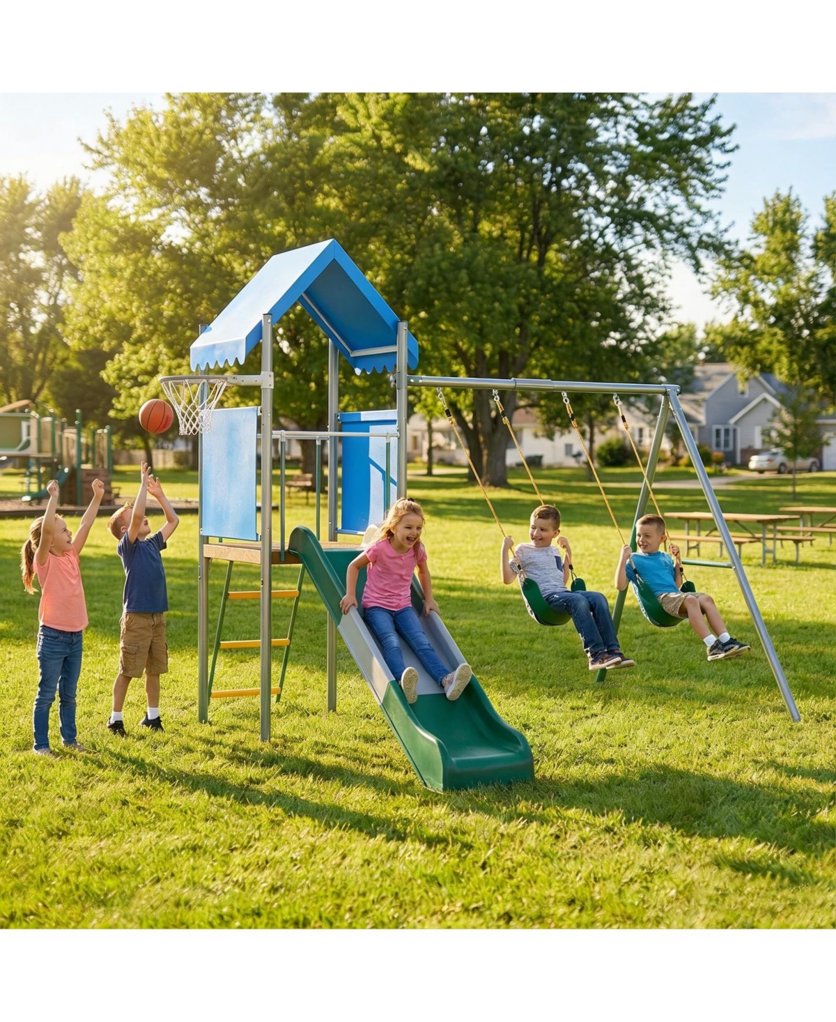 Click here for homfan 112 x 110 x 97 Inch Galvanized Steel and Pe... prices