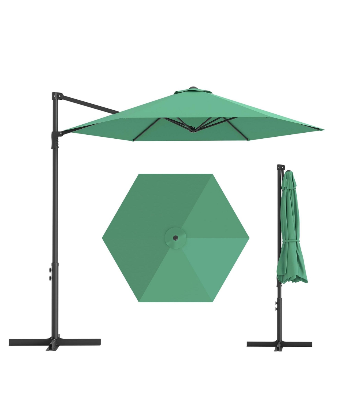 Click here for 9-foot Off-Center Outdoor Umbrella-uv-Resistant  L... prices