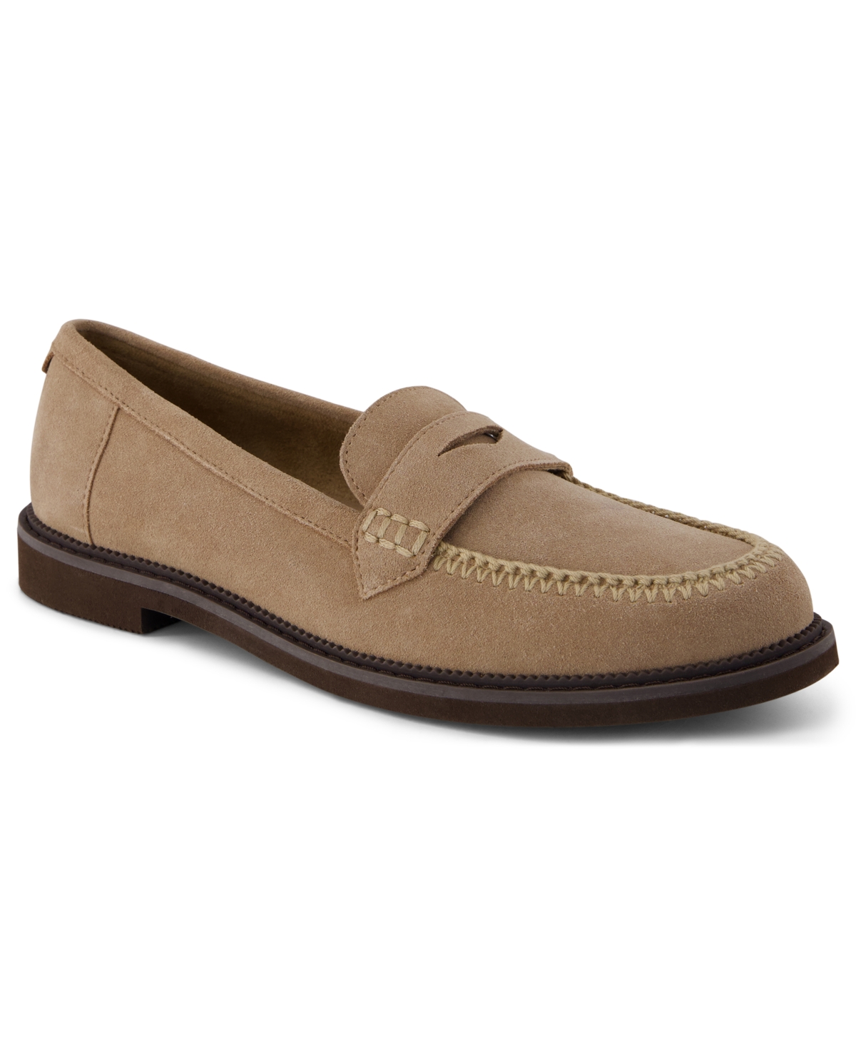 Click here for Toms Womens Marie Slip-On Loafers - Mid Taupe Sued... prices