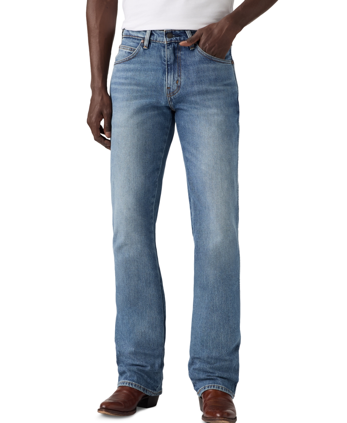 Click here for Levis Mens 537 Regular-Fit Bootcut Jeans - Throw T... prices