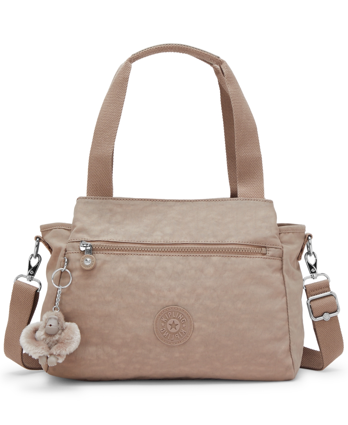 Click here for Kipling Womens Elysia Small Satchel Bag - Tan Beig... prices