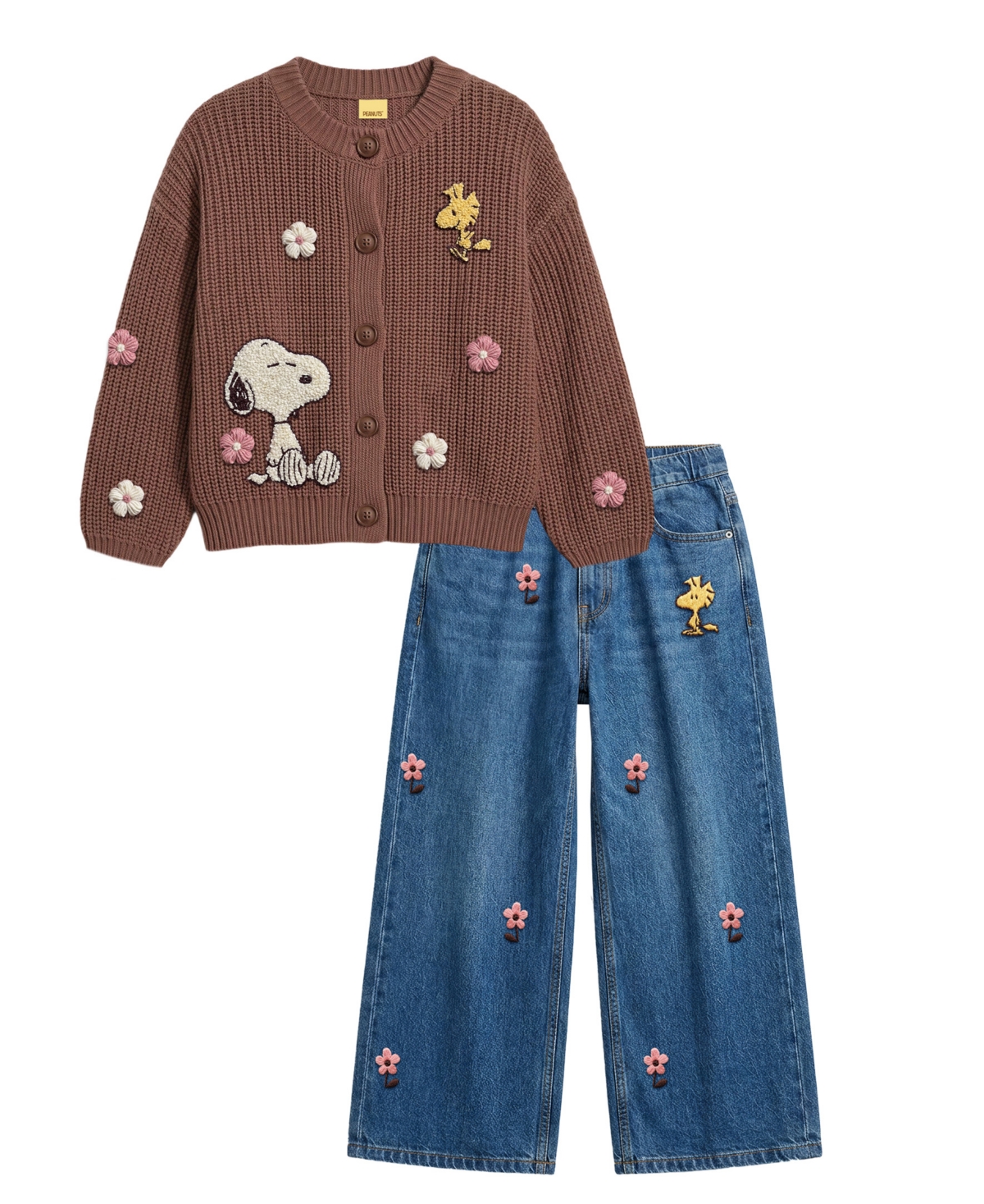 Click here for Peanuts Girls 2T-6X Snoopy and Woodstock Cardigan... prices