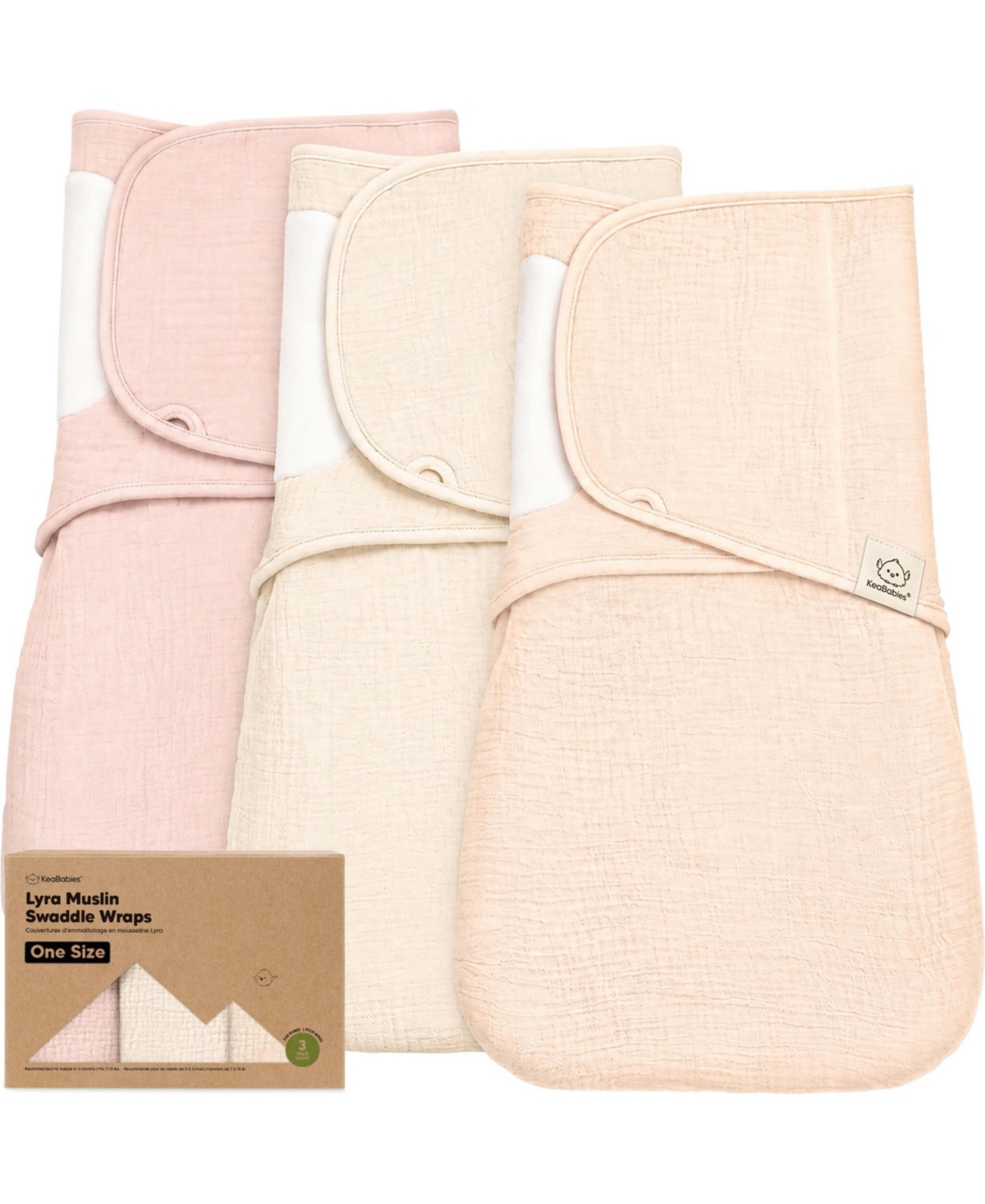 Click here for KeaBabies 3pk Lyra Muslin Swaddles for Newborns  1... prices