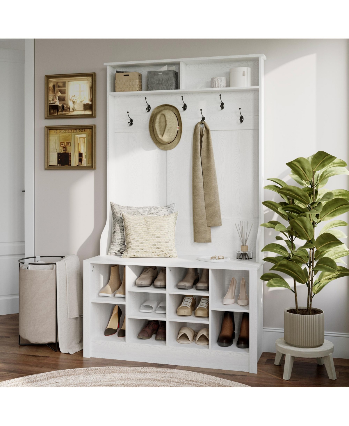 Click here for Homsee 39.4 Storage Bench with Seat - 3-in-1 Entry... prices