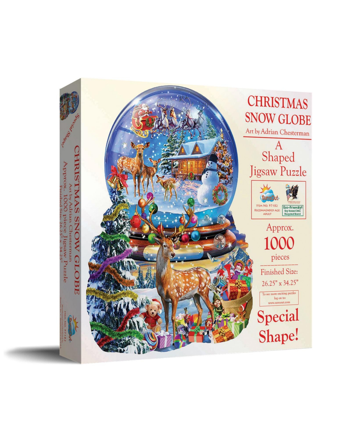 Click here for SunsOut Christmas Snow Globe 1000-Piece Jigsaw Puz... prices