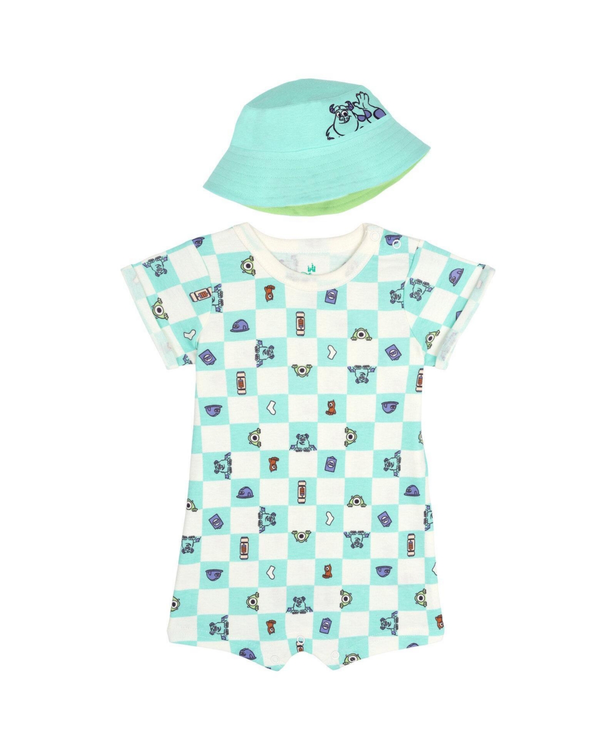 Click here for Monsters Inc. Baby Boys 2-Piece Romper and Bucket... prices