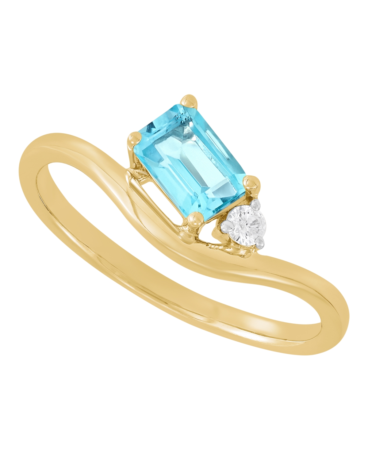 Click here for Macys Swiss Blue Topaz (5/8 ct. t.w.) & Diamond Ac... prices