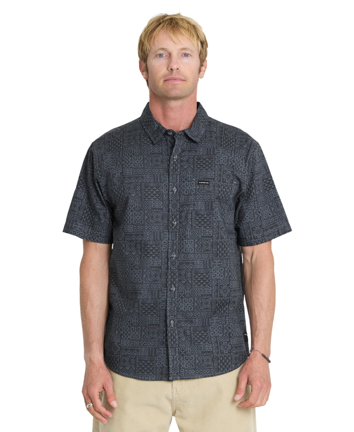 Click here for Quiksilver Mens Koa Classic Printed Poplin Shirt -... prices