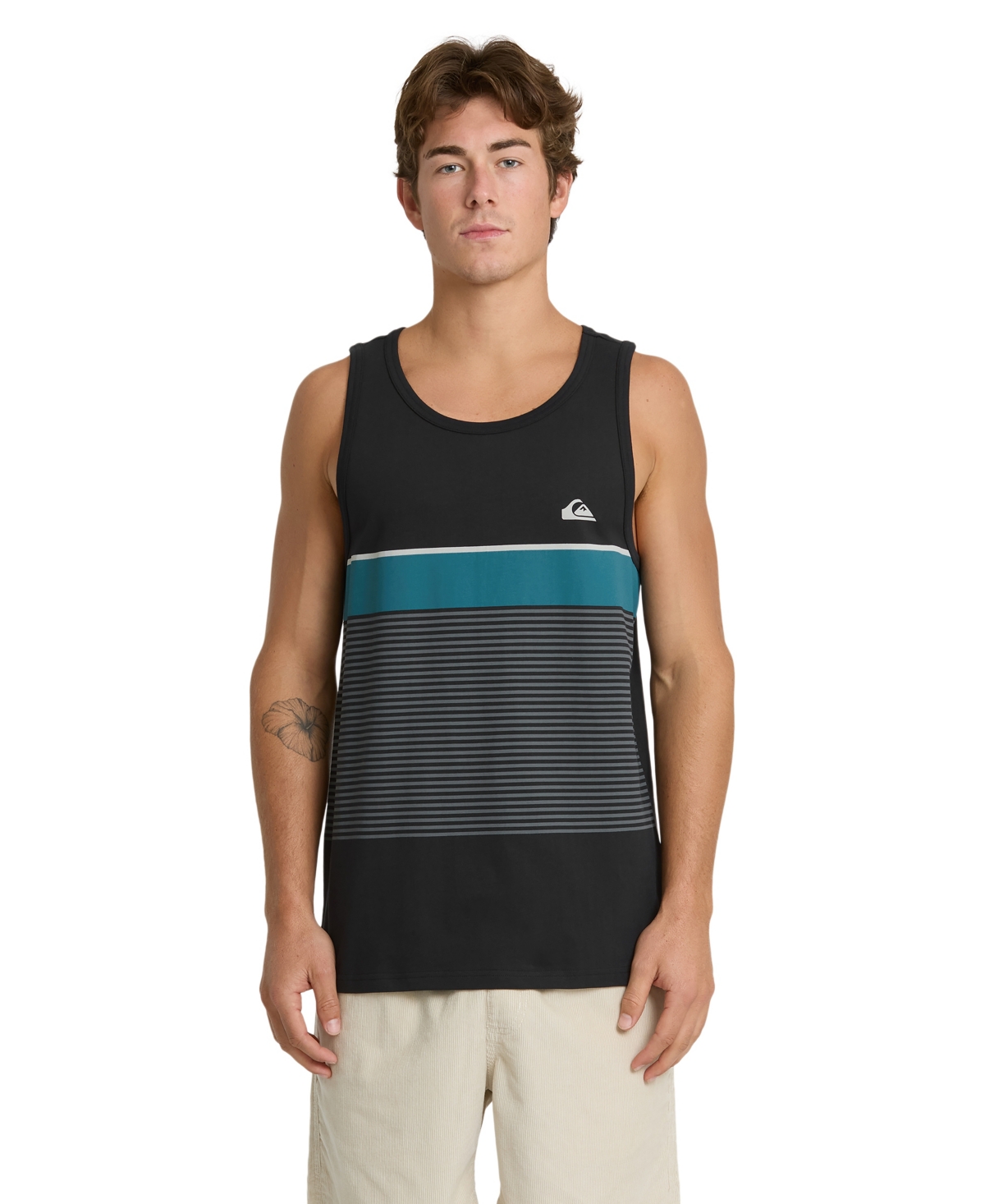 Click here for Quiksilver Mens Tijuana Striped Cotton Tank Top -... prices