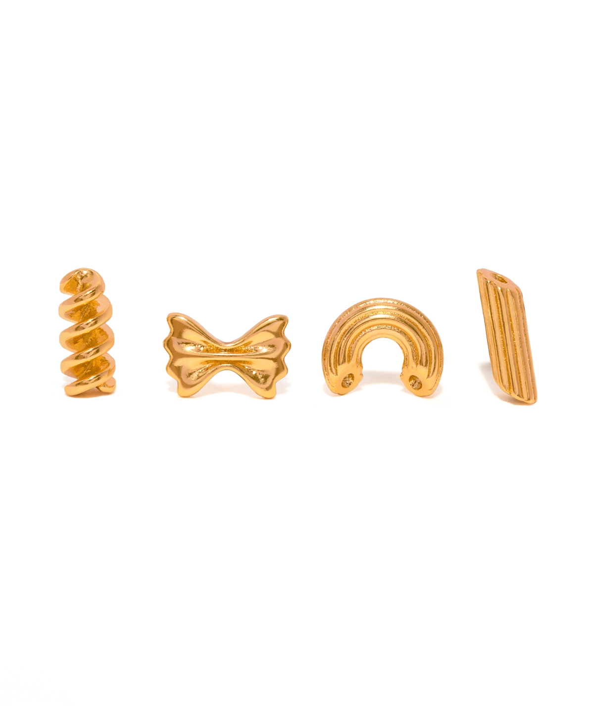 Click here for Girls Crew Al Dente Pasta Stud Earrings Set - Gold prices
