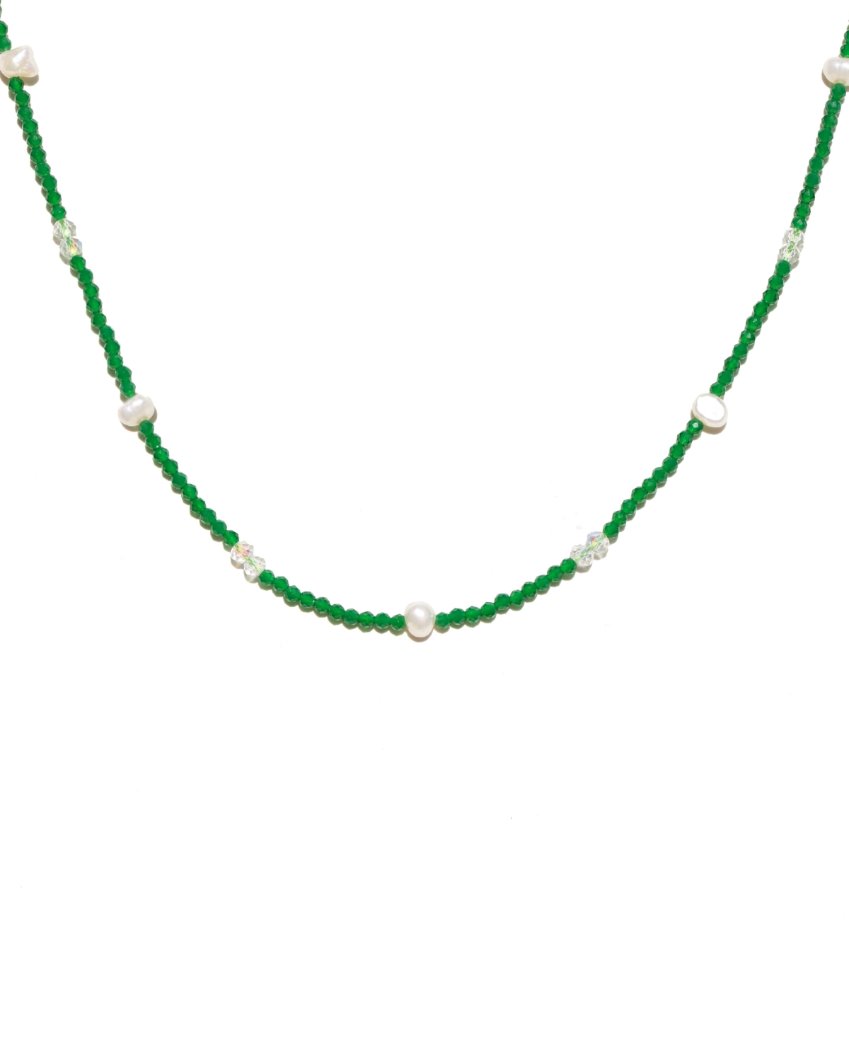 Click here for Girls Crew Crystal Sea Glass Beaded Necklace - Gol... prices