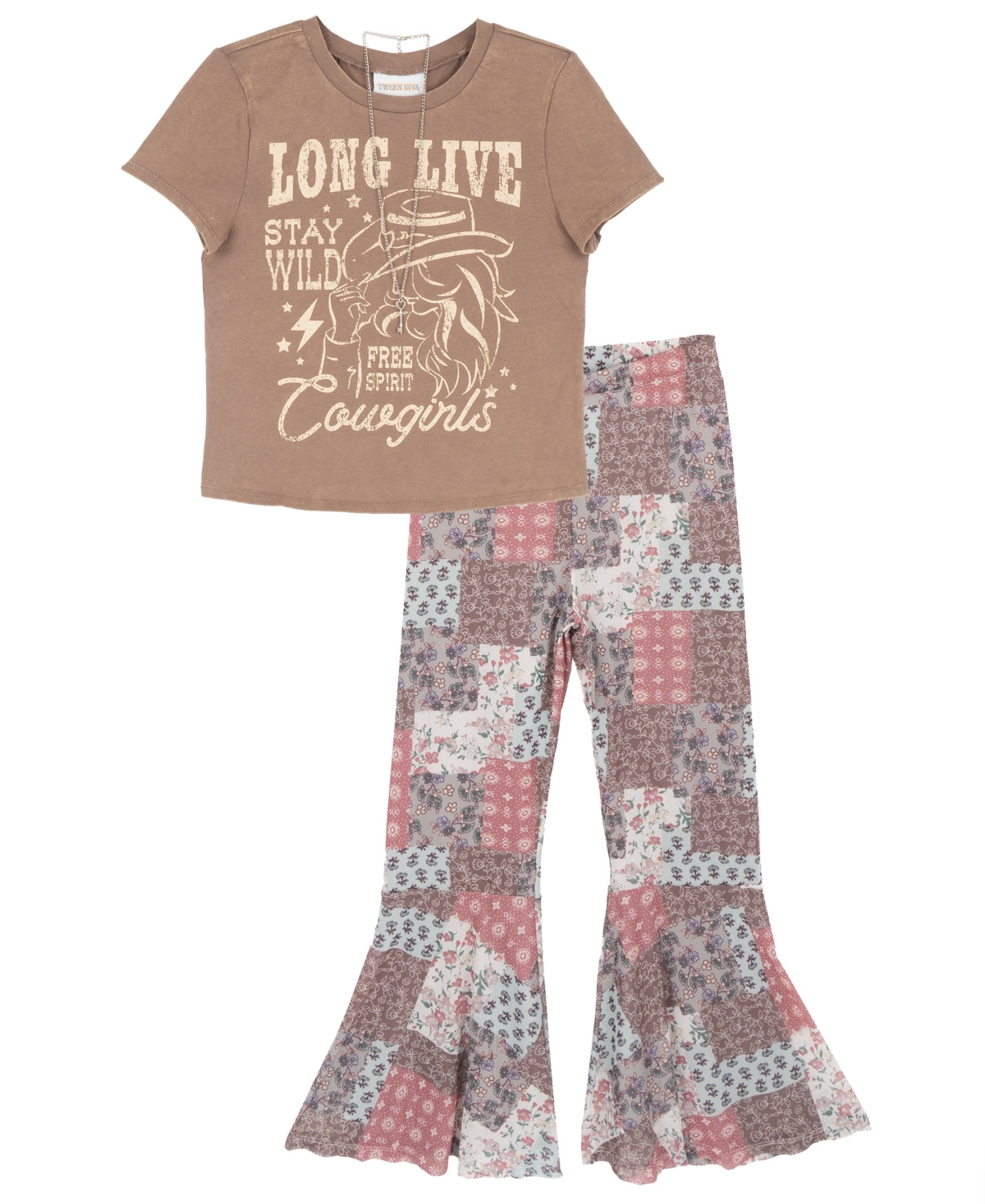 Click here for Tween Diva Girls 7-12 Acid Wash Graphic T-Shirt an... prices