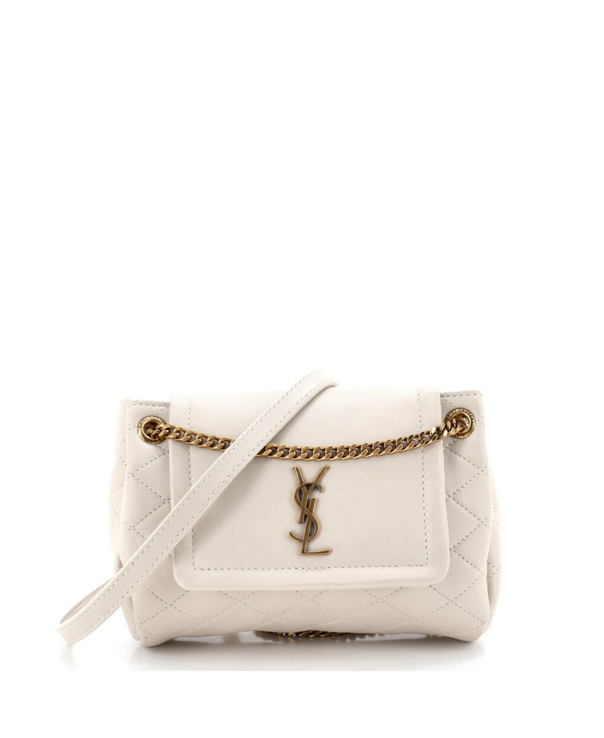 Click here for Pre-Owned Saint Laurent Mini Nolita Satchel Quilte... prices