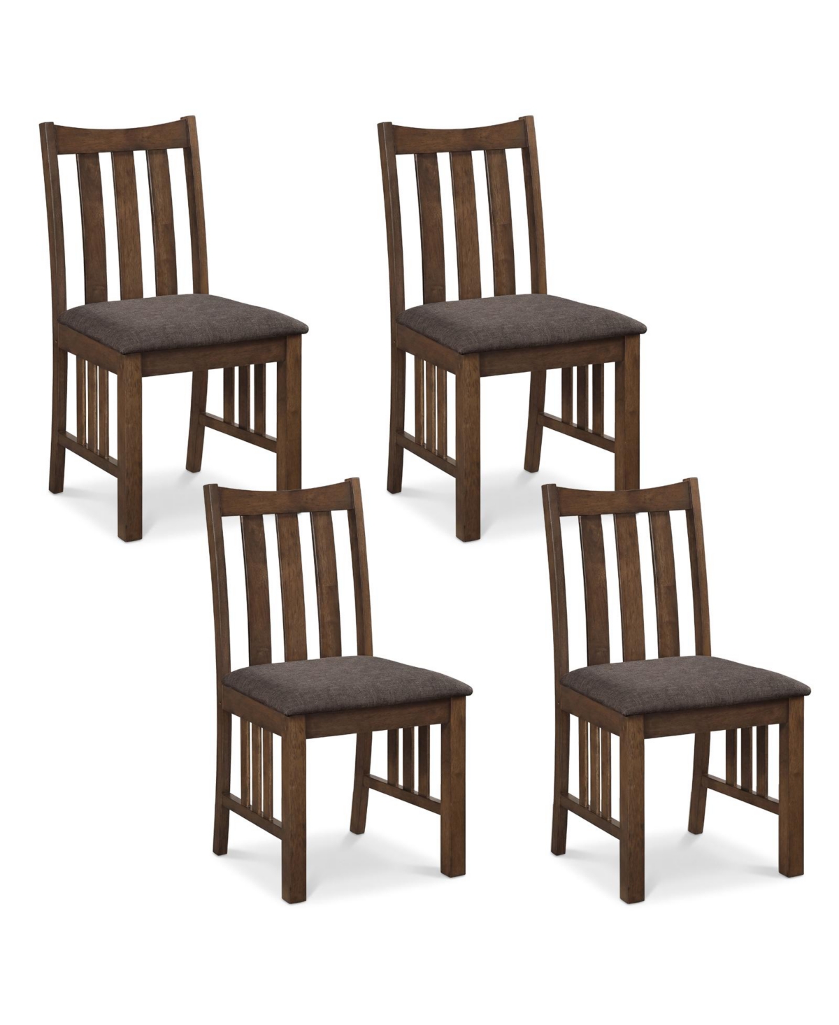 Click here for Gymax Rubber Wood Dining Chairs Set of 4 Farmhouse... prices