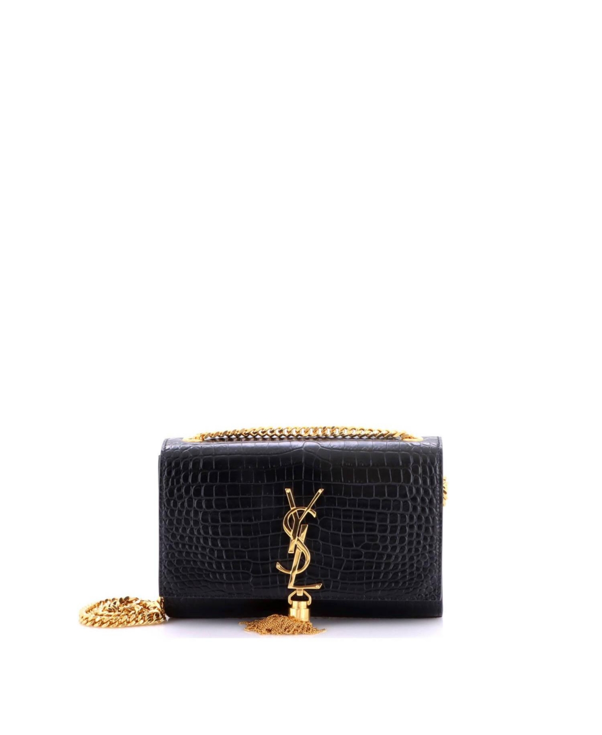 Click here for Pre-Owned Saint Laurent Small Classic Monogram Tas... prices