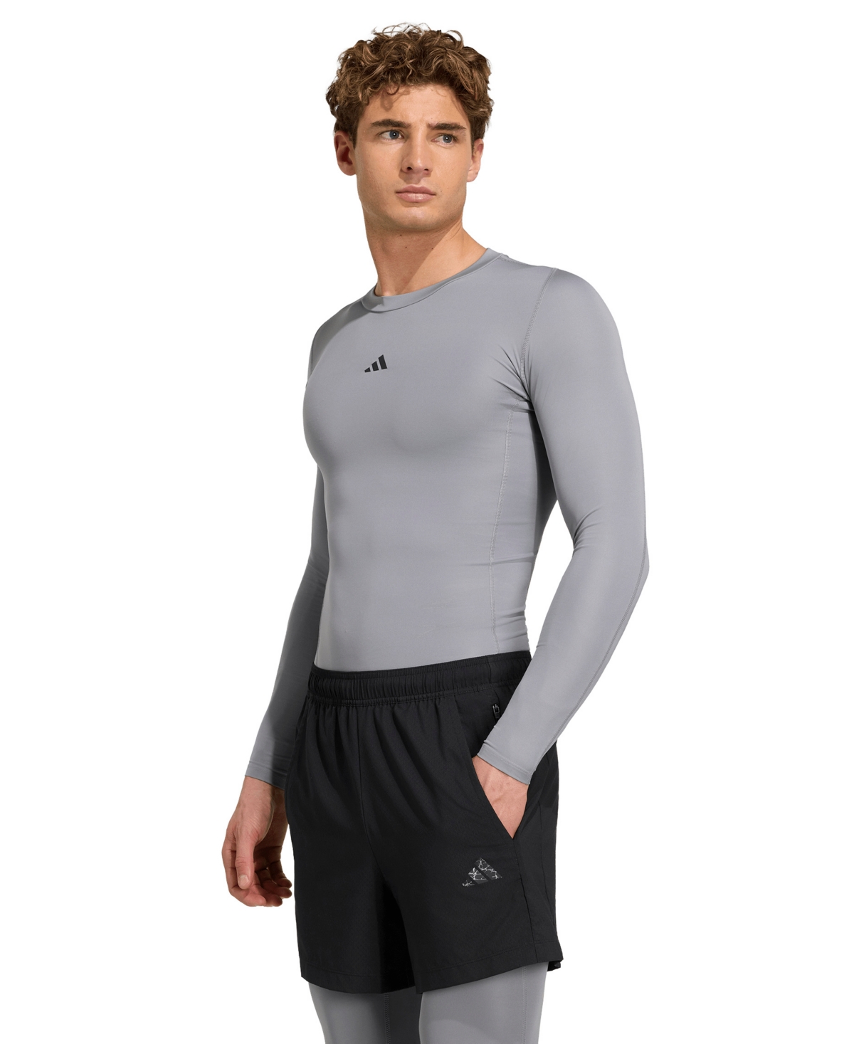 Click here for adidas Mens Fitted Crewneck Tech-Fit Compression S... prices