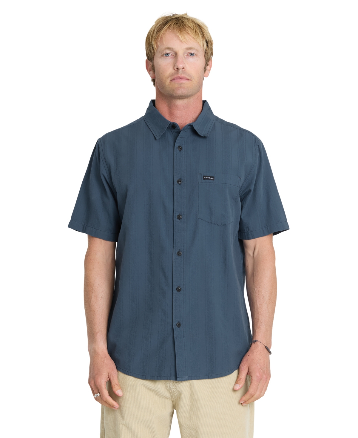 Click here for Quiksilver Mens Dobby Stripe Short-Sleeve Shirt -... prices