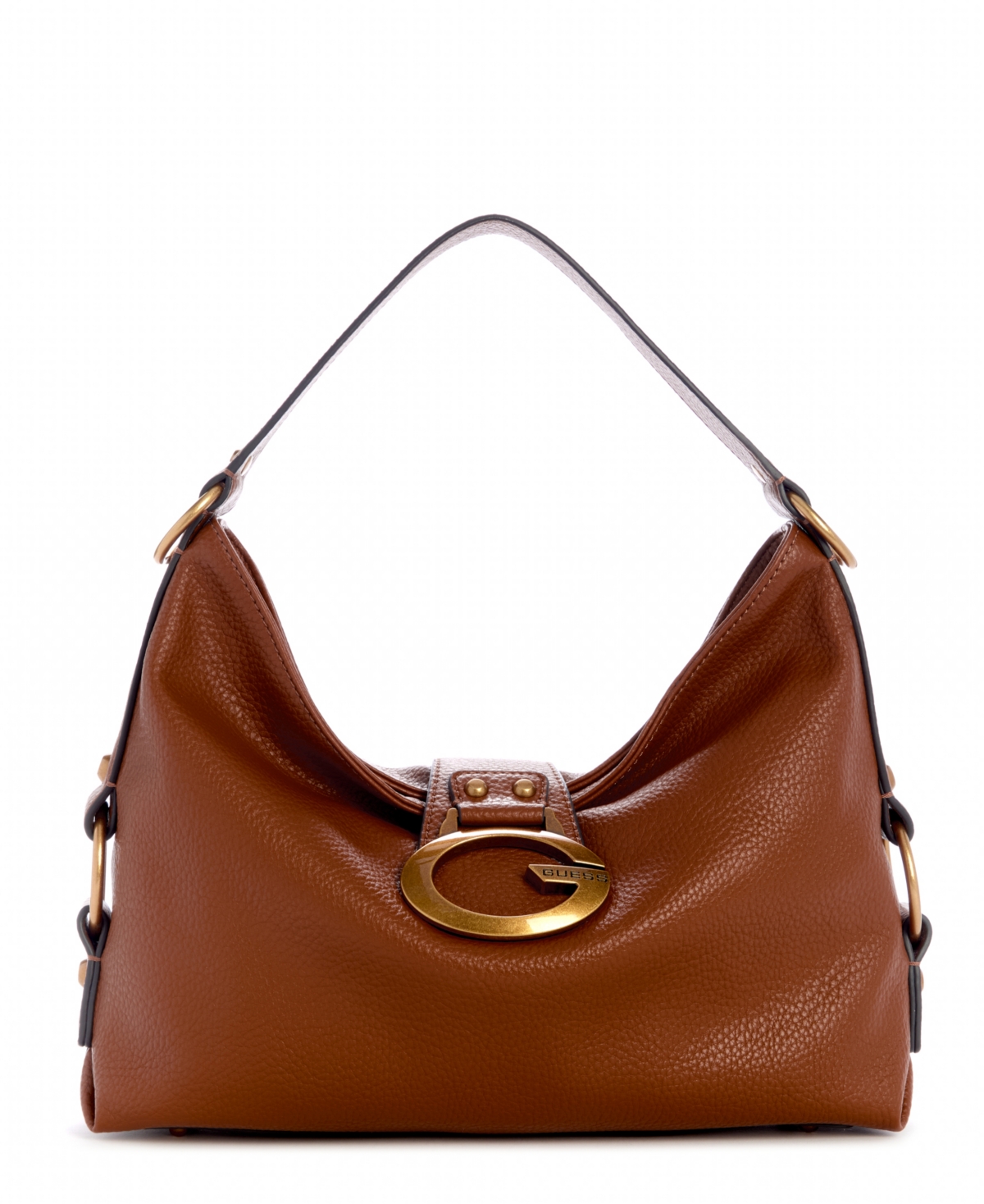 Click here for Guess Camden Large Shoulder Handbag - Cognac prices