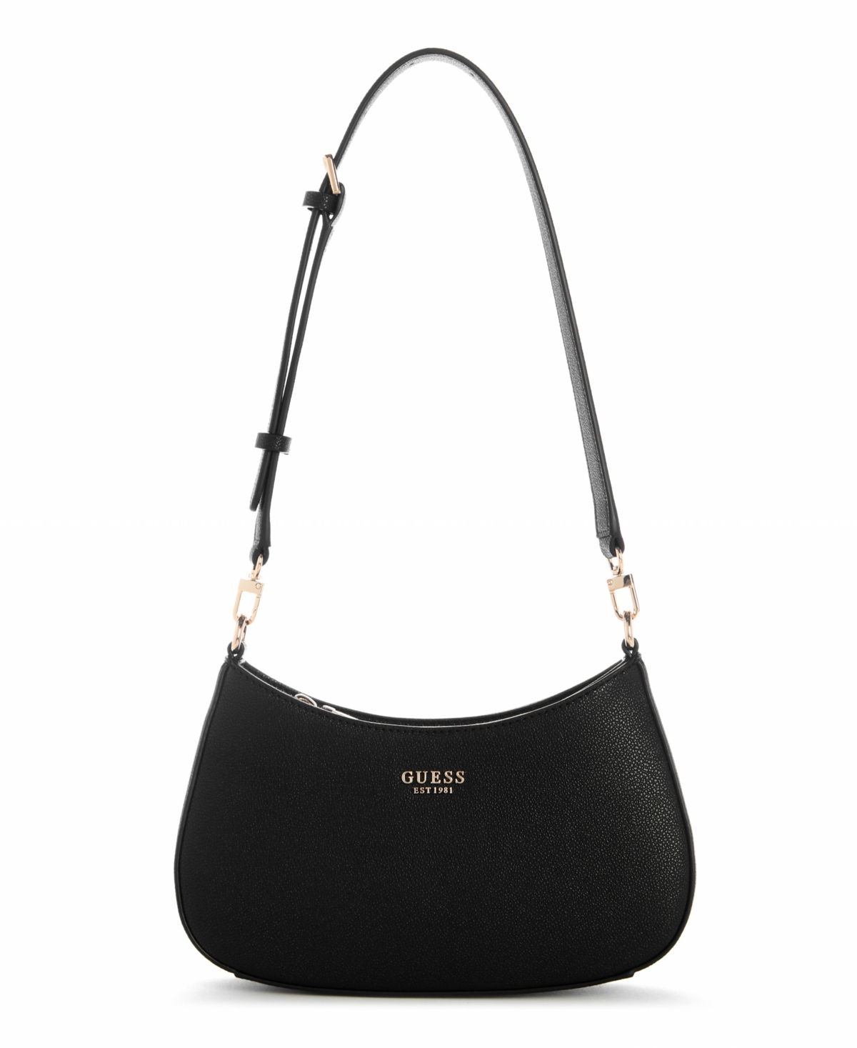 Click here for Guess Bethany Zip-Top Small Shoulder Handbag - Bla... prices