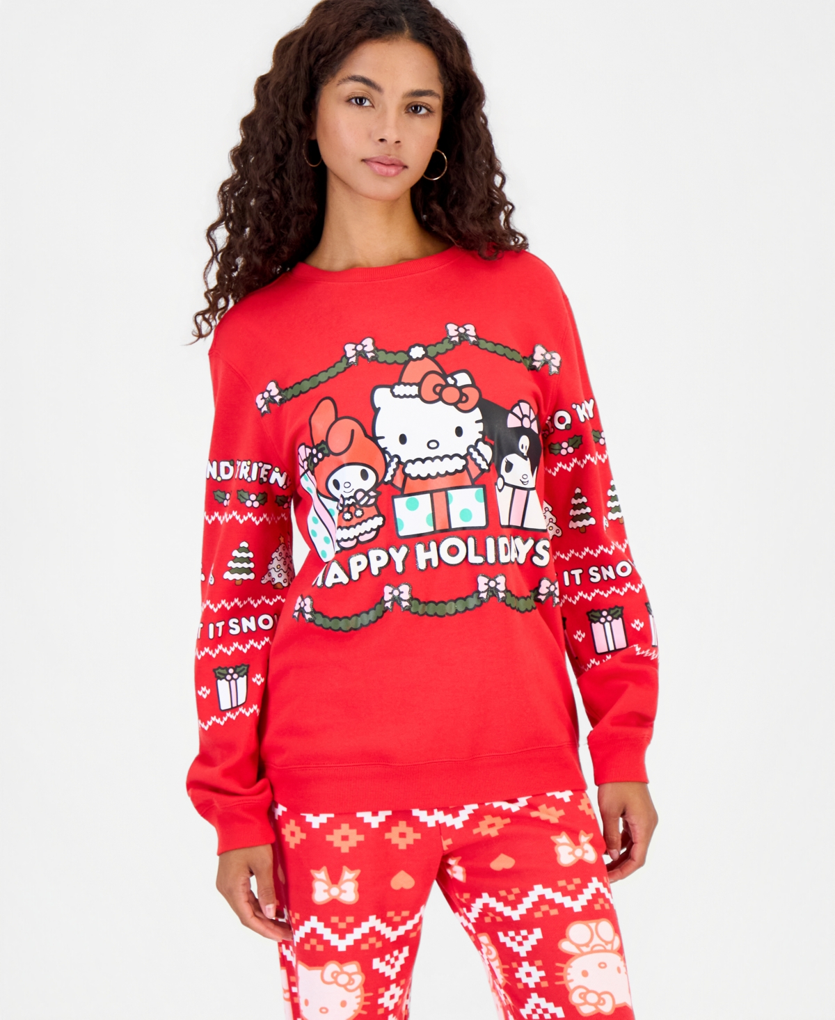 Click here for Sanrio Juniors Hello Kitty Christmas Graphic Sweat... prices