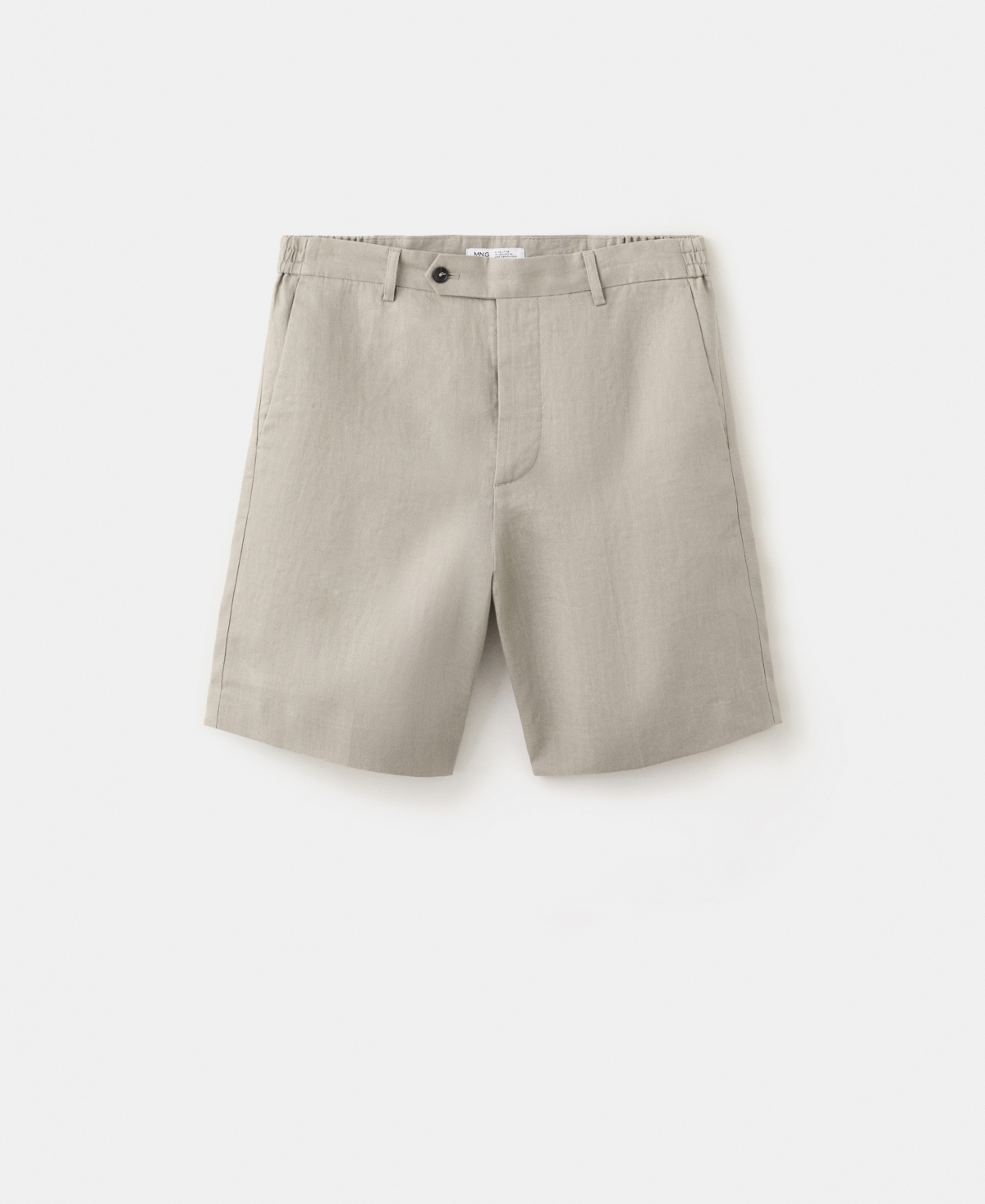 Click here for Mango Mens Linen 8.54 Bermuda Shorts - Medium Brow... prices