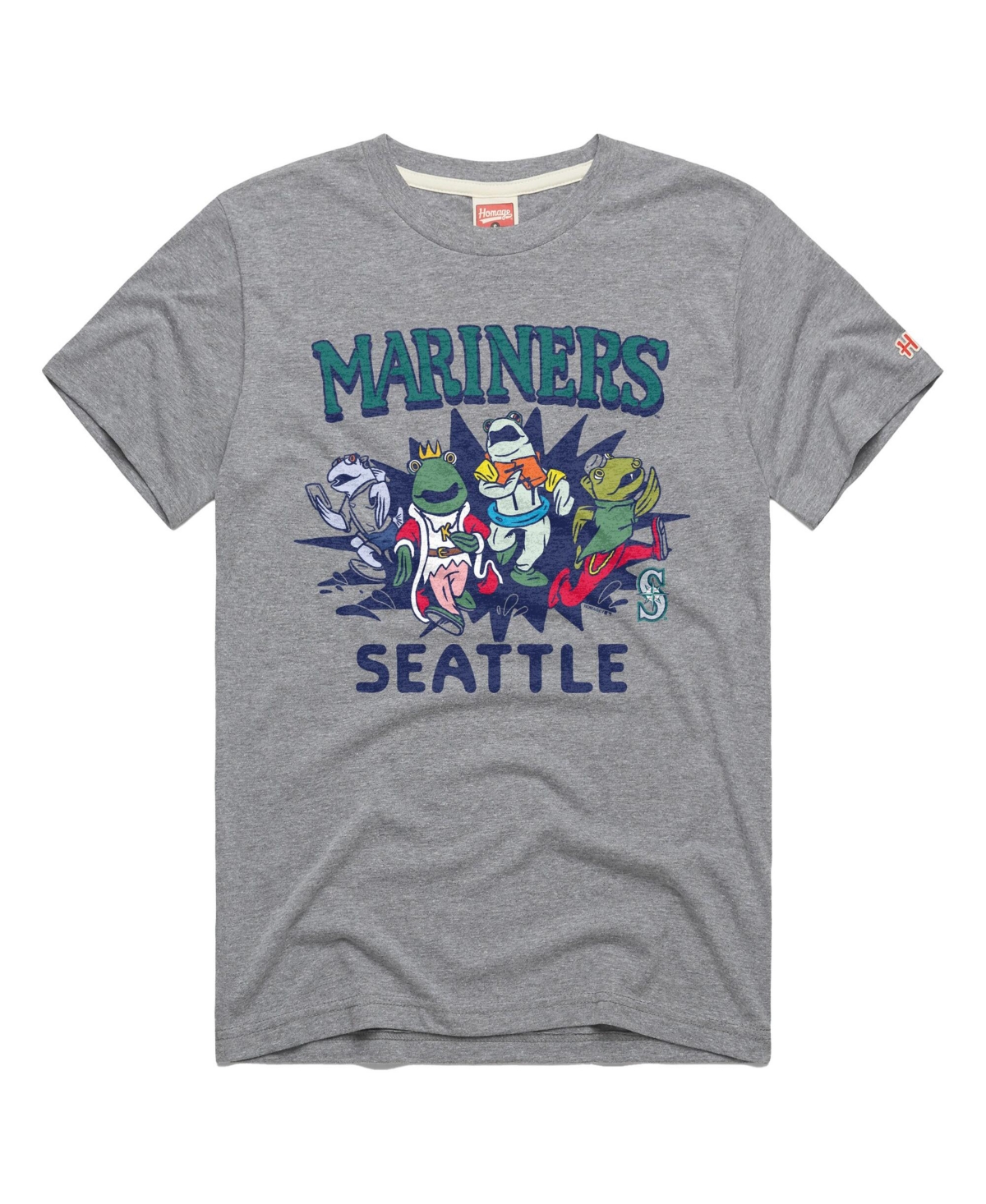 Click here for Homage Mens Gray Seattle Mariners Tri-Blend Hyperl... prices