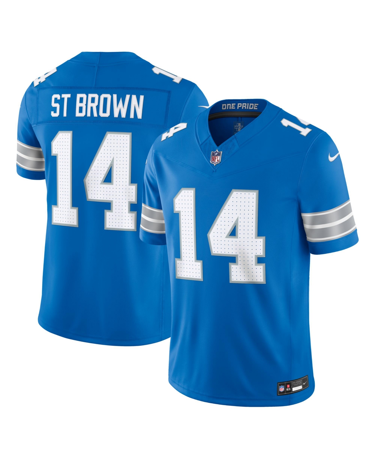 Click here for Nike Mens Amon-Ra St. Brown Blue Detroit Lions Vap... prices