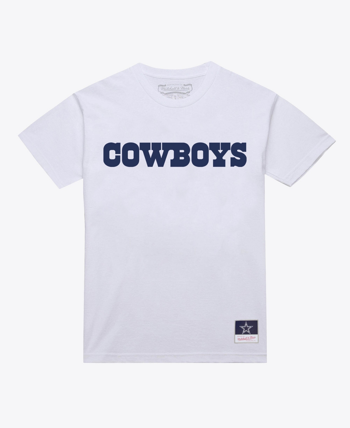Click here for Mitchell & Ness Mens White Dallas Cowboys Monochro... prices
