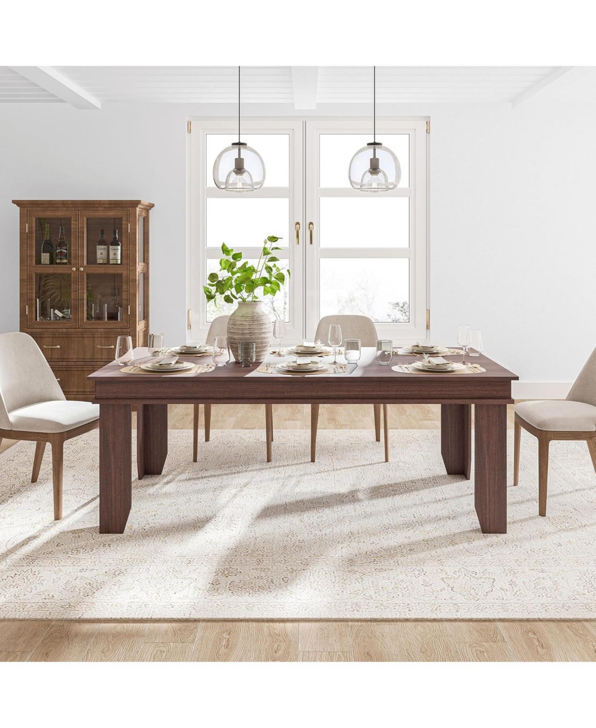 Click here for gaomon Wooden Dining Table 70.87 Inch  Kitchen Tab... prices