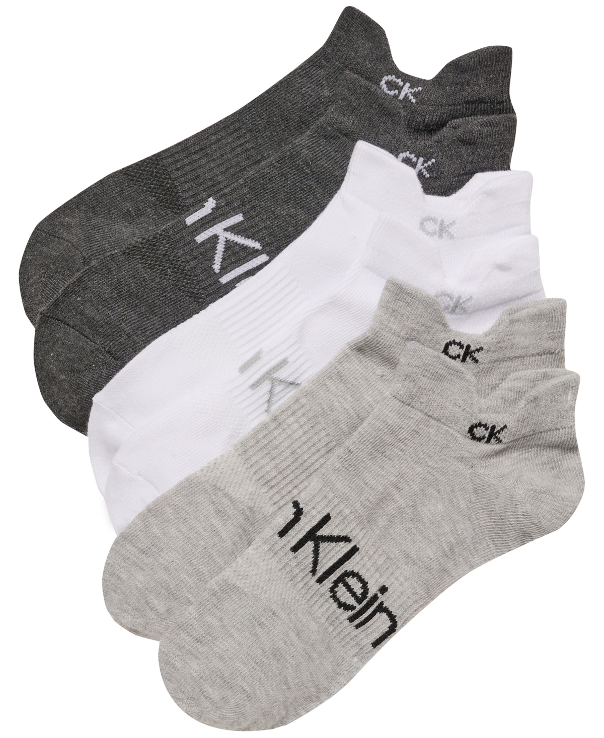 Click here for Calvin Klein Womens Flat Knit Socks  6-Pack - Gray prices