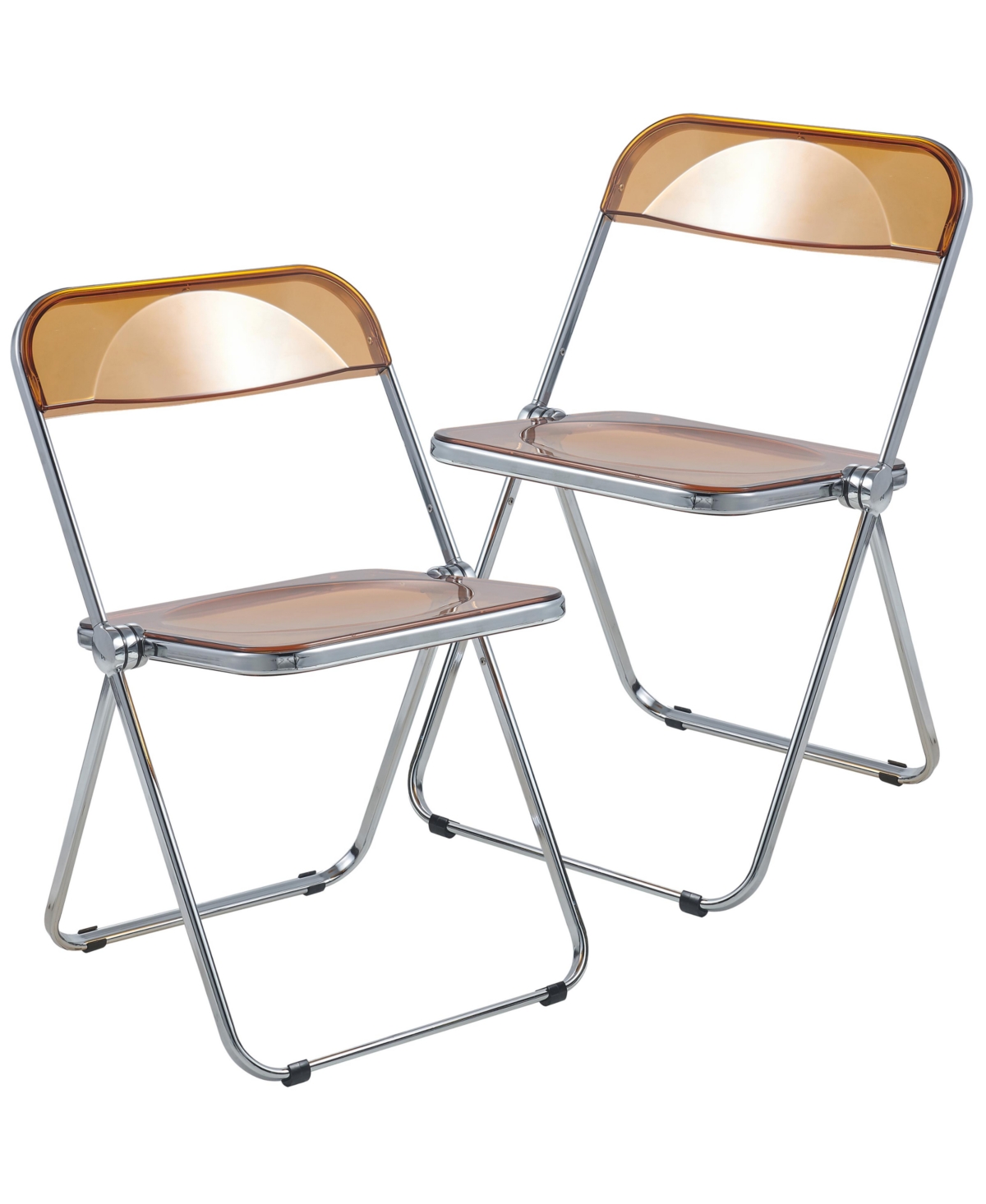Click here for LeisureMod Lawrence Acrylic Folding Chair With Met... prices