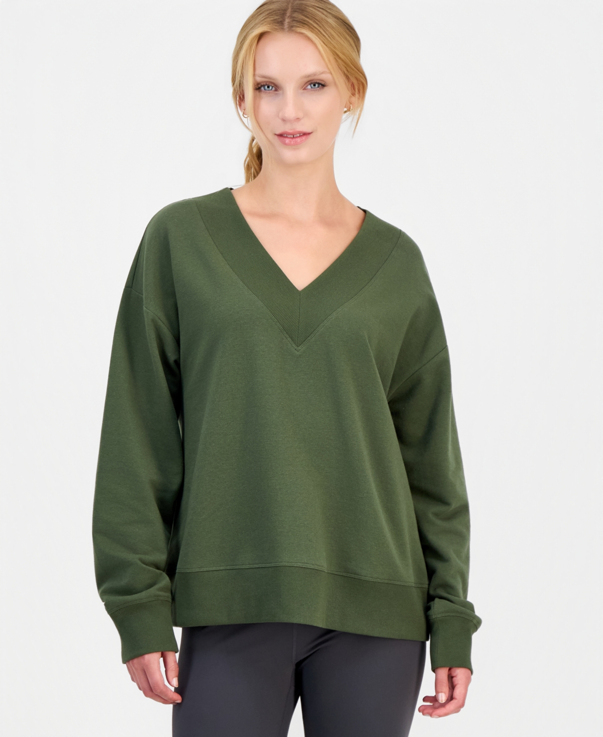 Click here for Id Ideology Womens Fleece V-Neck Sweatshirt  Creat... prices