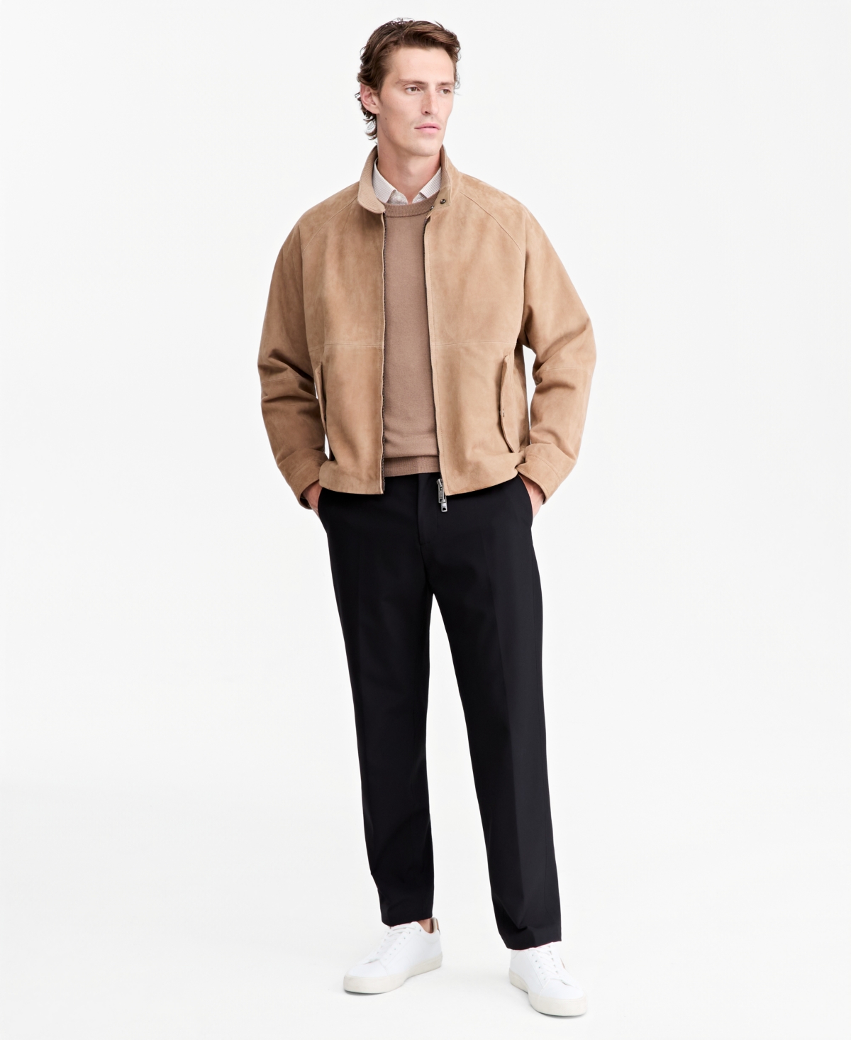 Click here for Hugo by Hugo Boss Mens Suede Hipster Jacket - Medi... prices