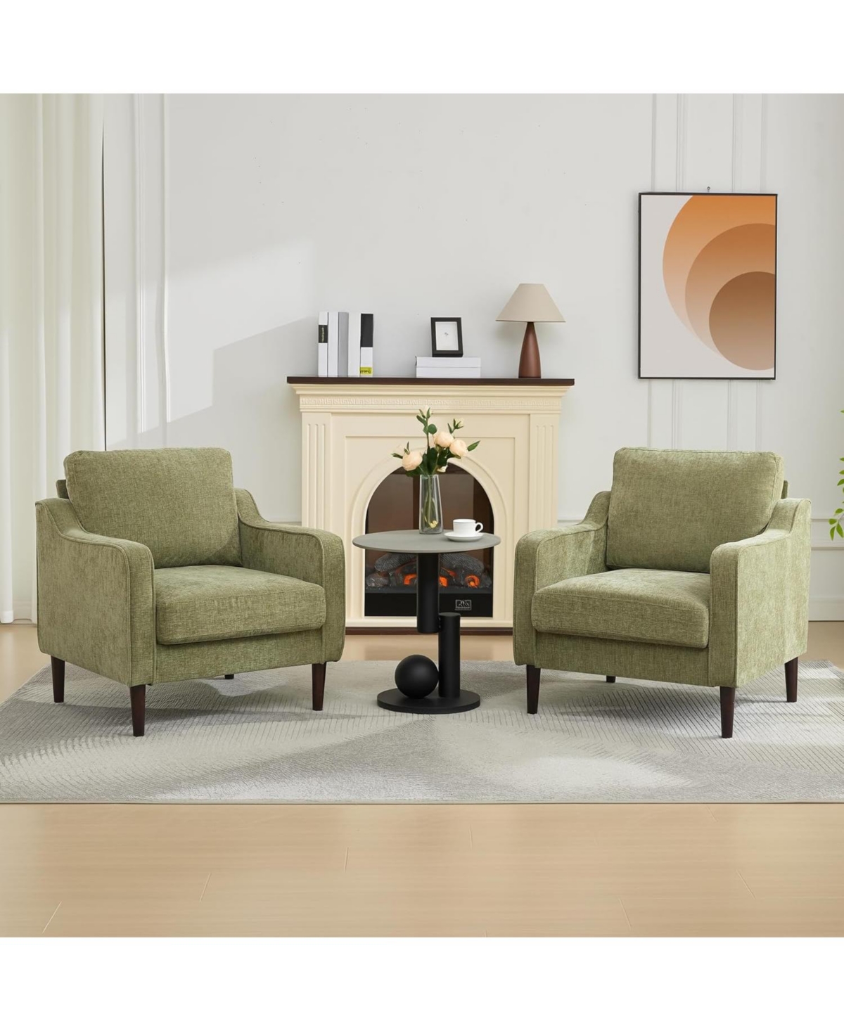 Click here for gaomon Mid-Century Modern Accent Chairs Set of 2 M... prices