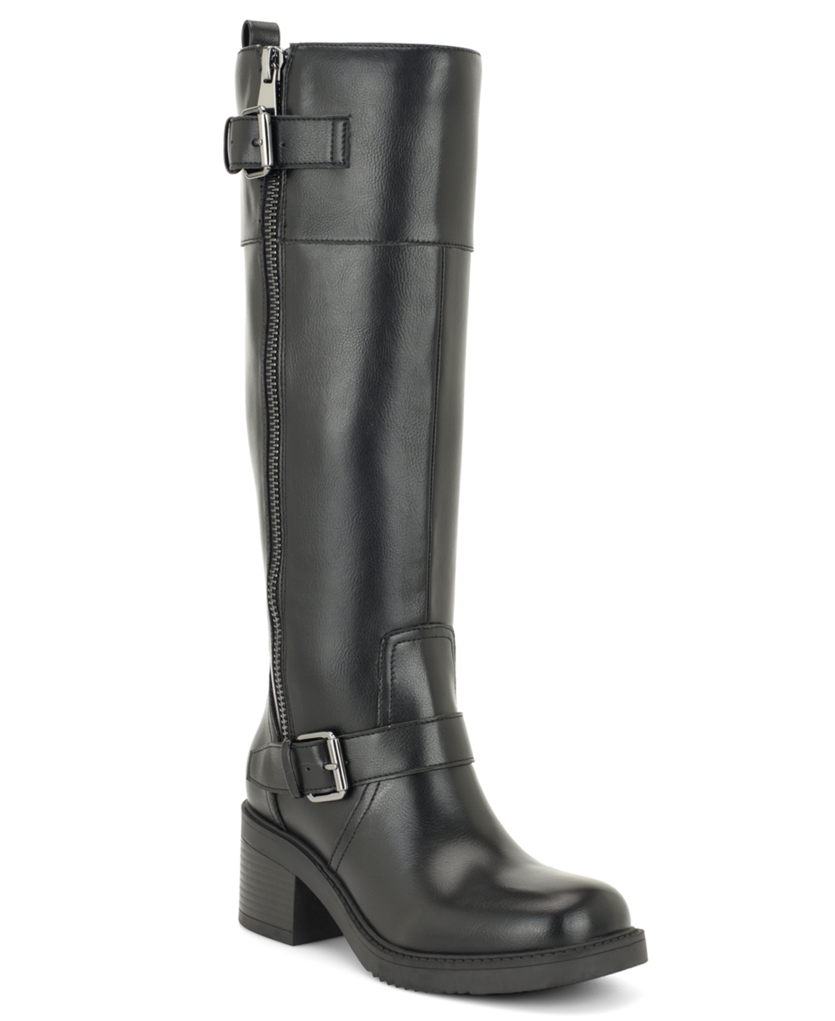 Click here for Nine West Womens Sabbon Round Toe Moto Tall Boots... prices