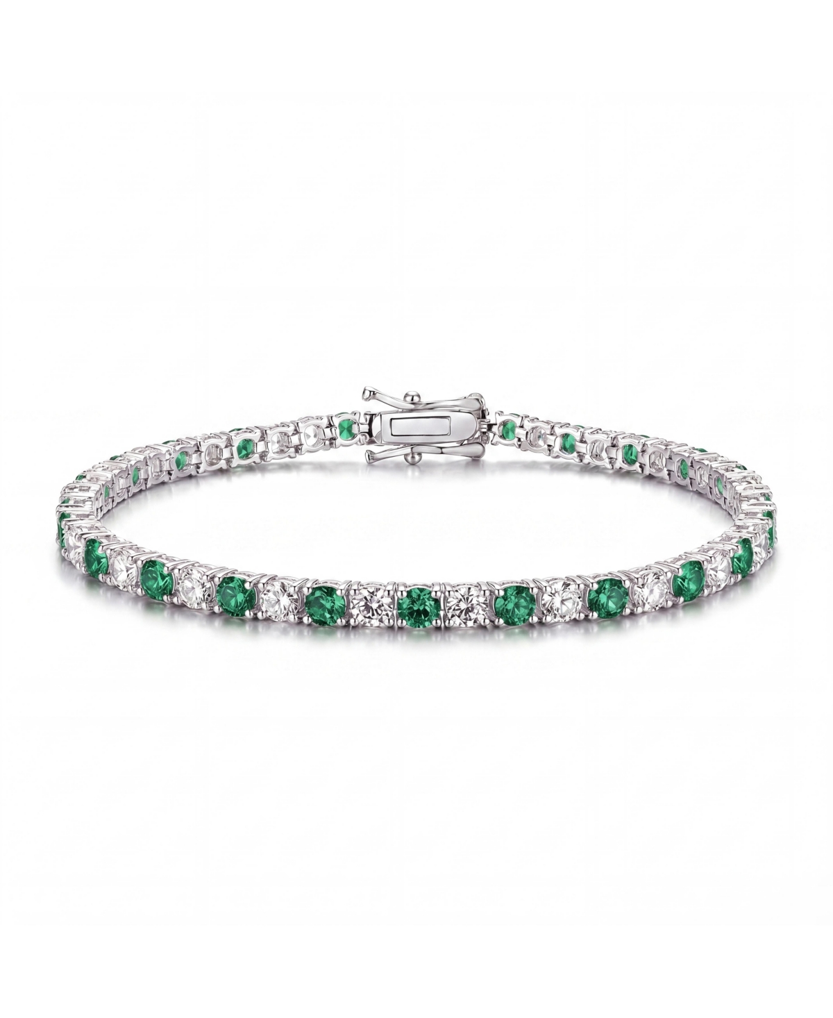 Click here for Genevive Sterling Silver with Colored Cubic Zircon... prices