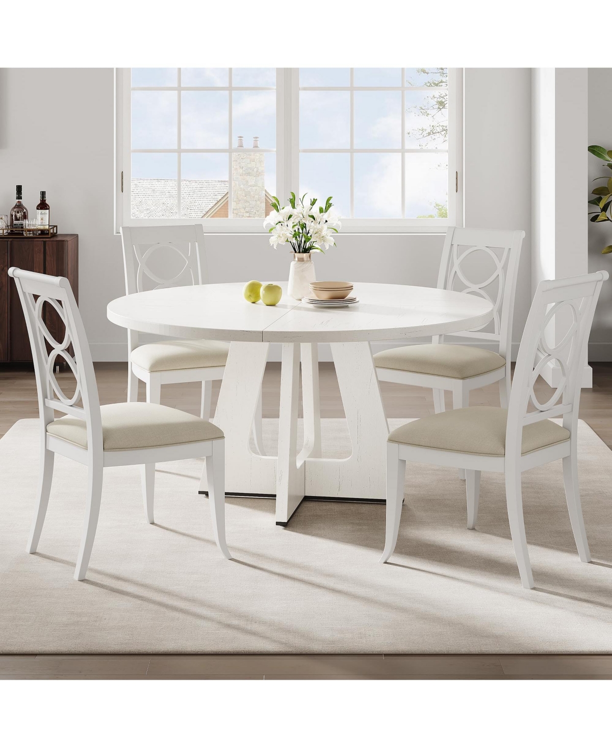 Click here for gaomon Modern Round Dining Table  Mid-Century Wood... prices