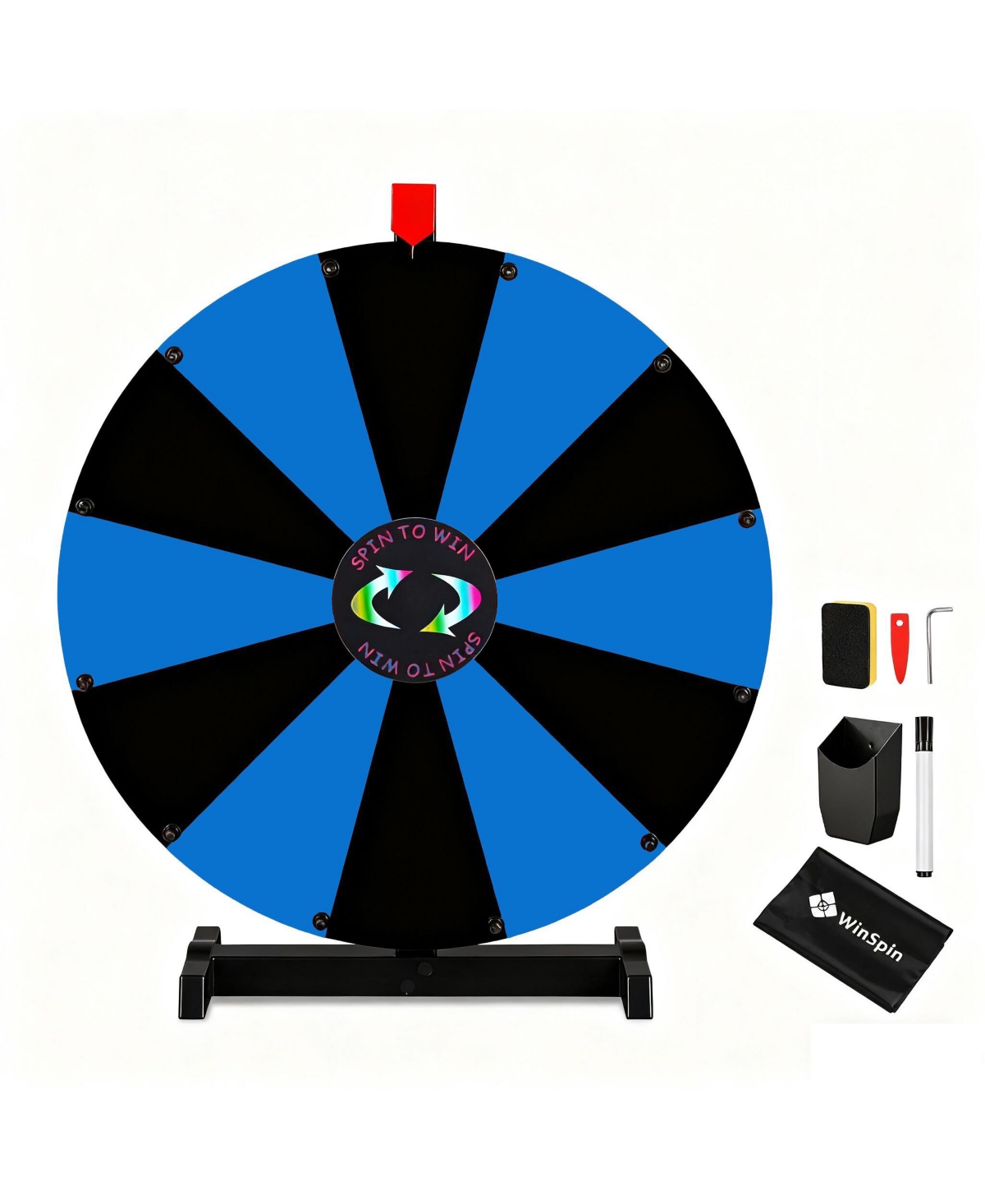 Click here for WinSpin 24 Display Prize Wheel Black and Blue Diy... prices