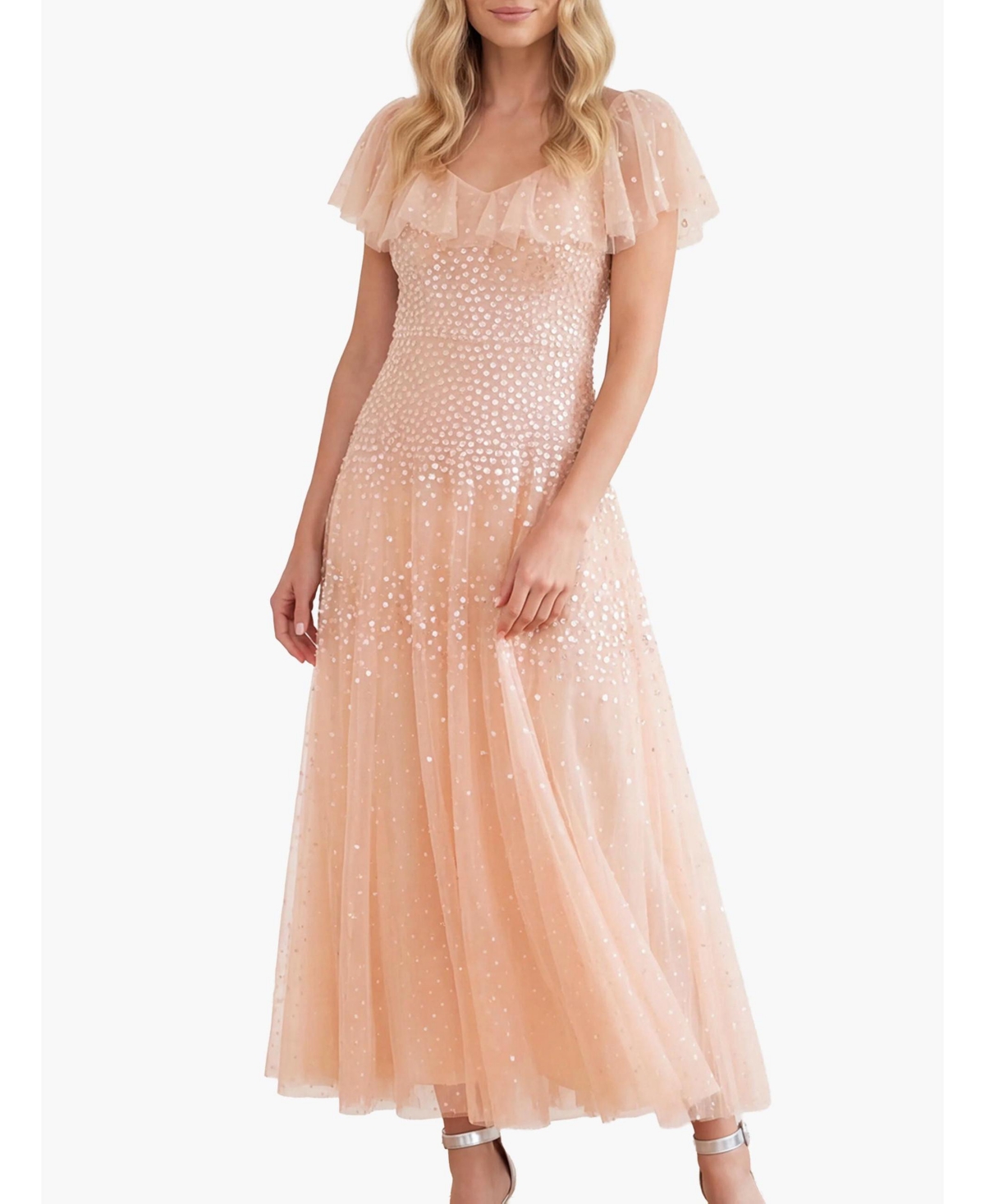 Click here for Needle & Thread Womens Sunrise Sequin V-neck Ankle... prices
