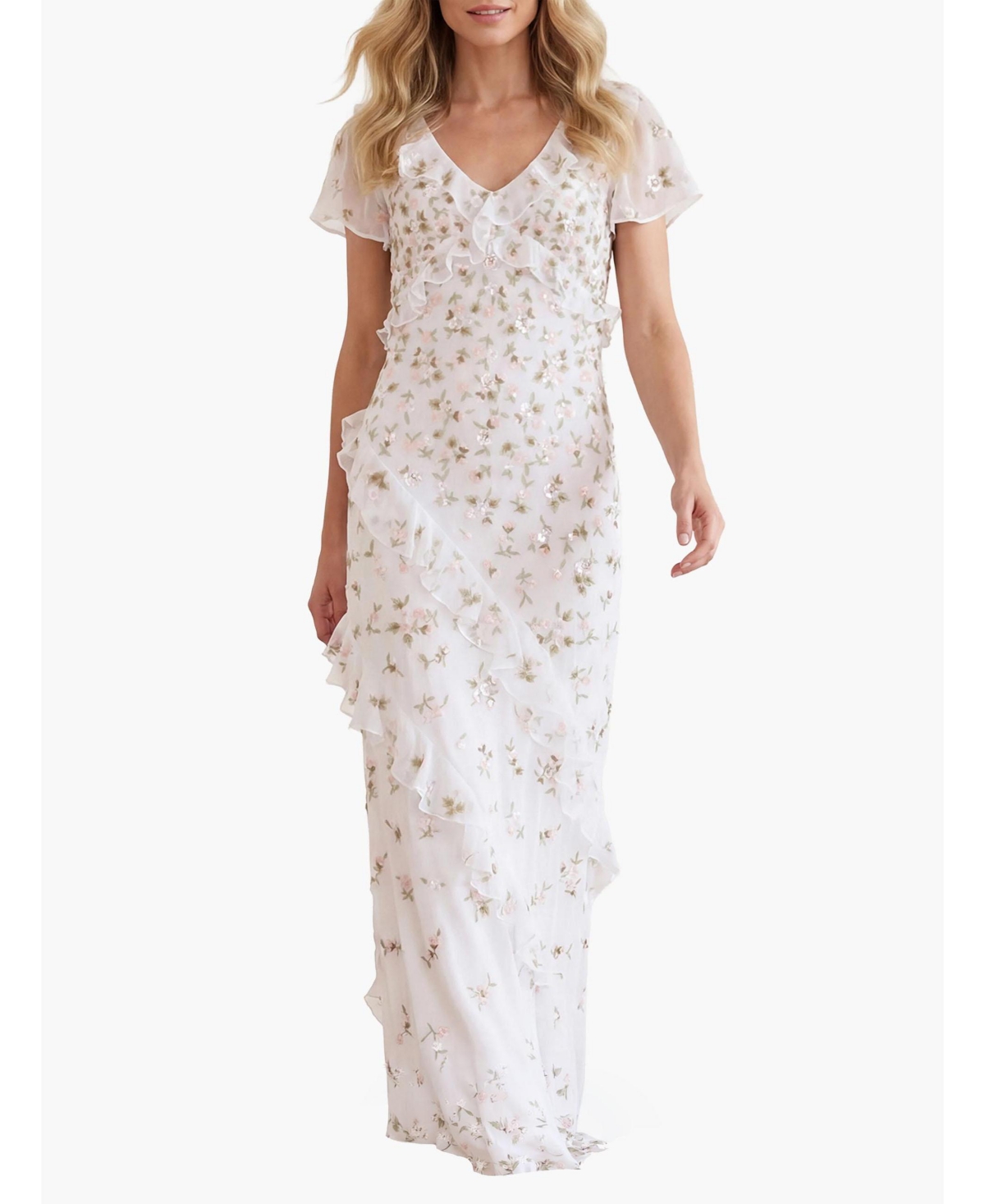 Click here for Needle & Thread Womens Meadow Ditsy Georgette Gown... prices