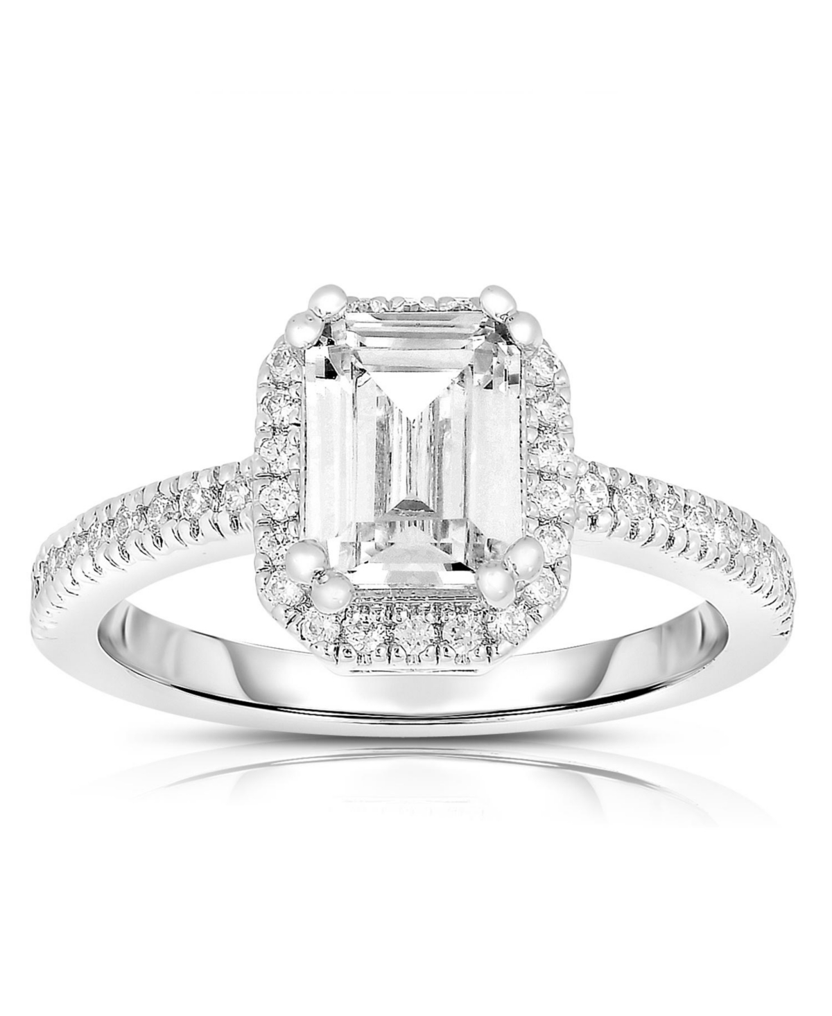 Click here for Sterling Silver Asscher-cut Cubic Zirconia Ring -... prices