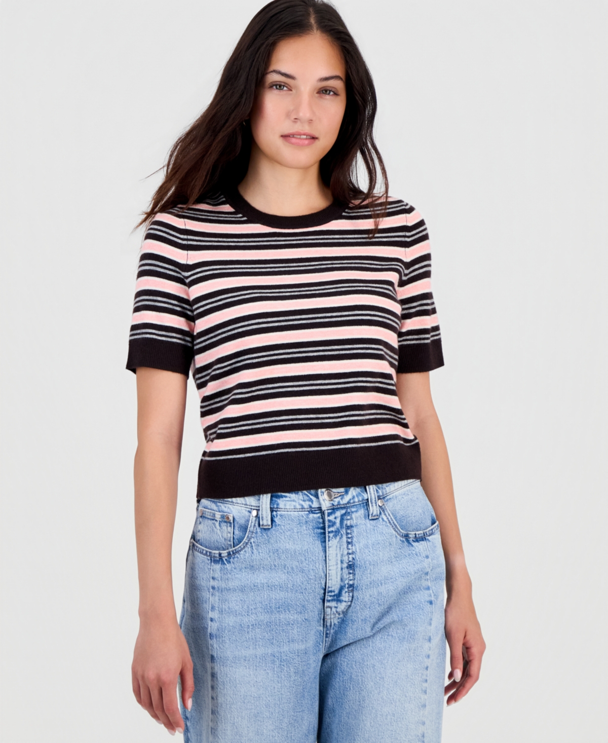 Click here for On 34th Womens Short-Sleeve Easy Crewneck Sweater... prices