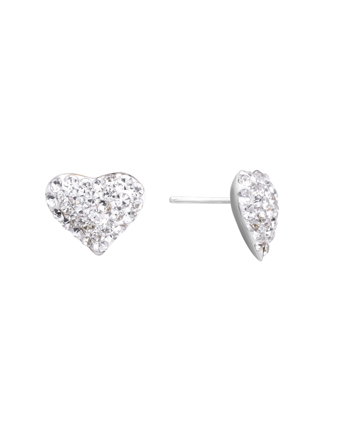 Click here for Macys Crystal Pave 12mm Domed Heart Stud Earrings... prices