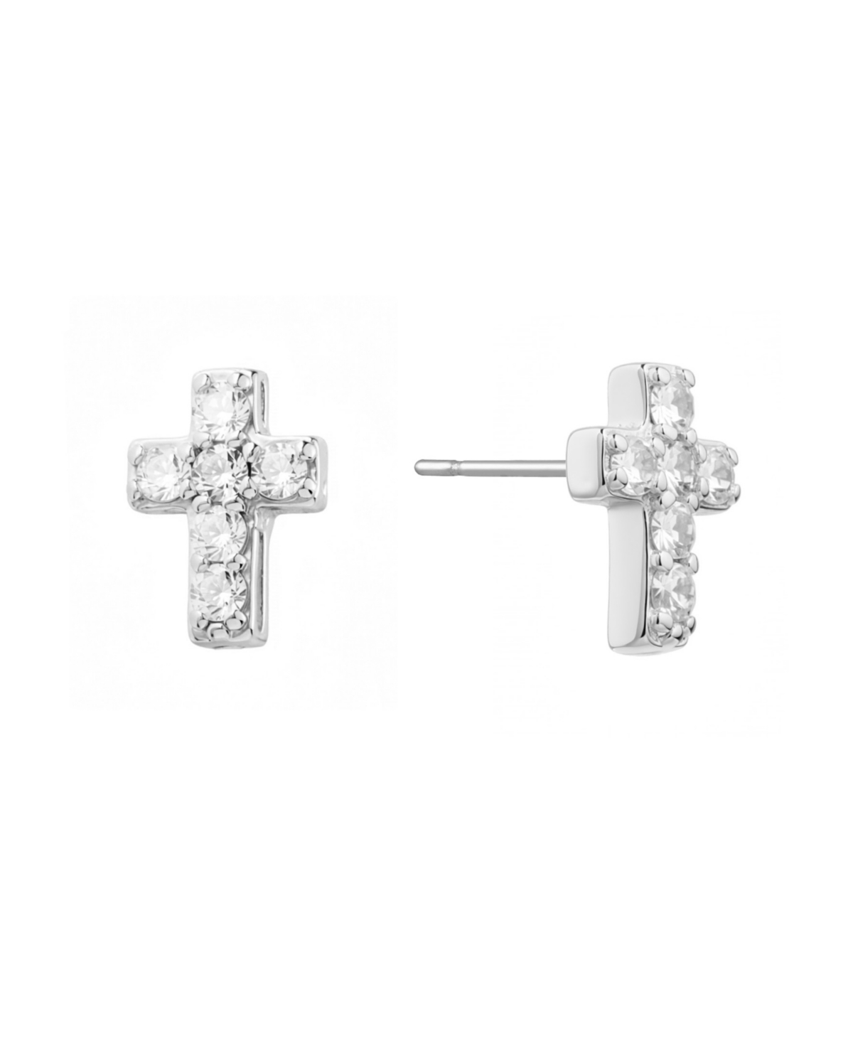 Click here for Macys Cubic Zirconia Religious Cross Stud Earrings... prices