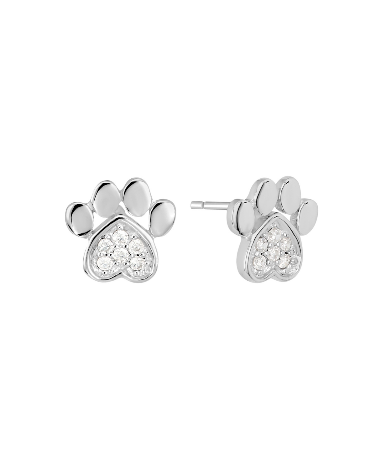 Click here for Macys Cubic Zirconia Pave Dog Paw Stud Earrings -... prices