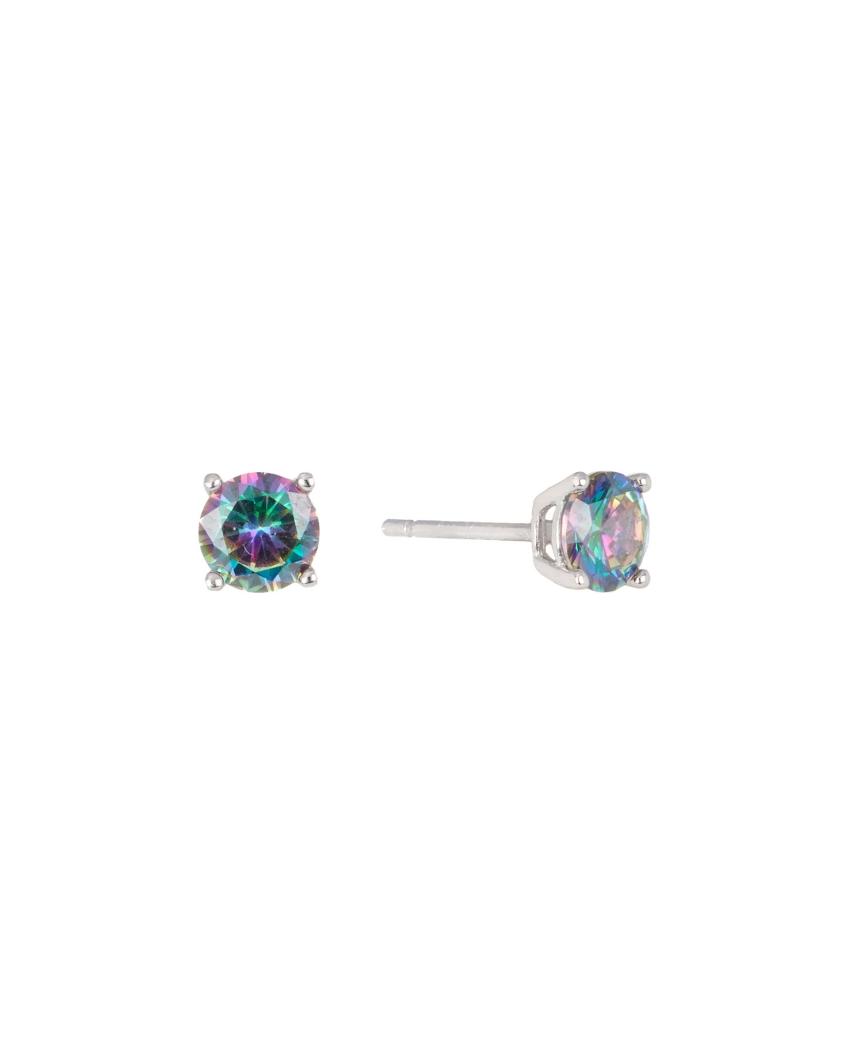 Click here for Macys 5mm Mystic Cubic Zirconia Basket Stud Earrin... prices