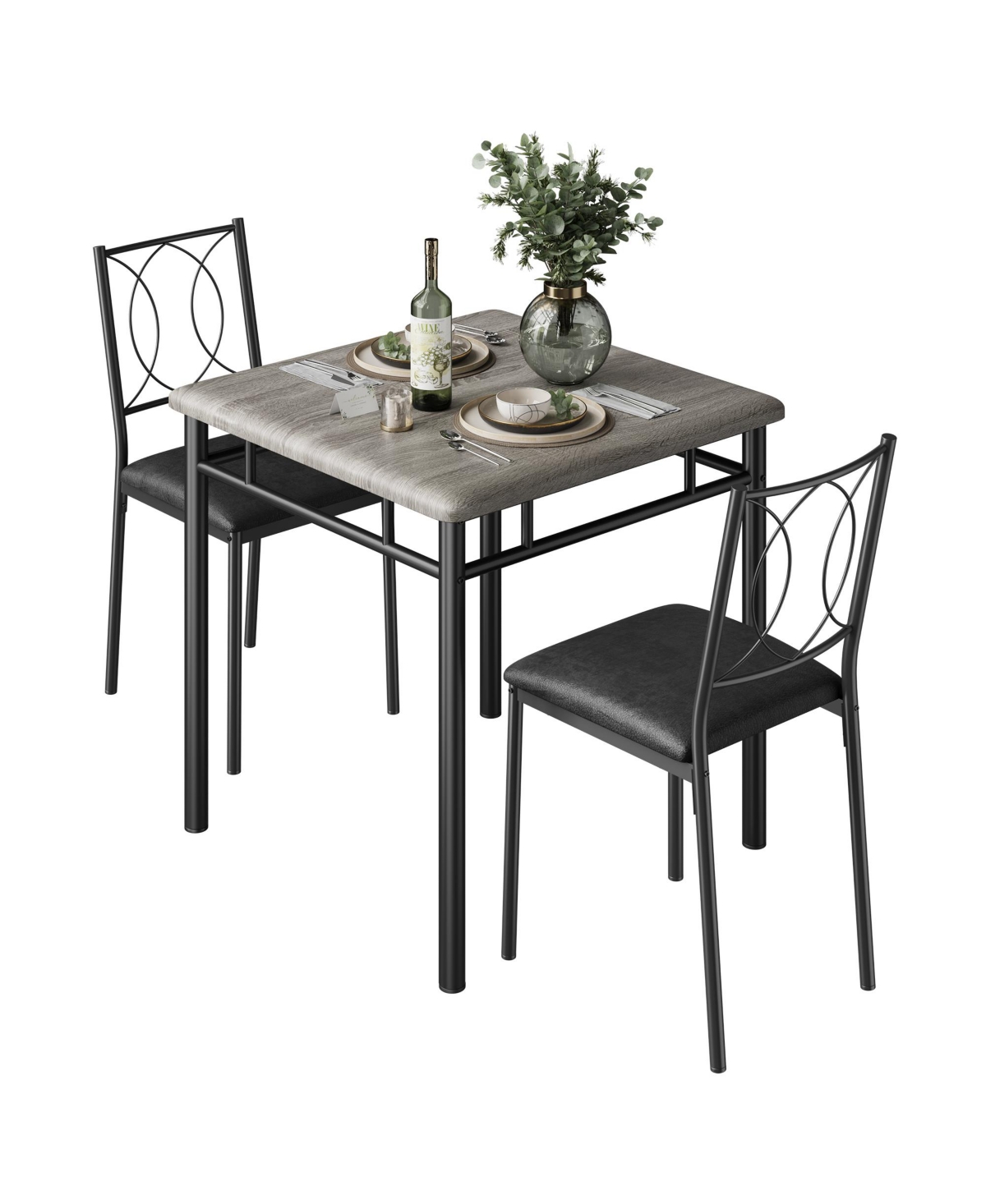 Click here for homfan Space-Saving 3-Piece Dining Table Set for 2... prices