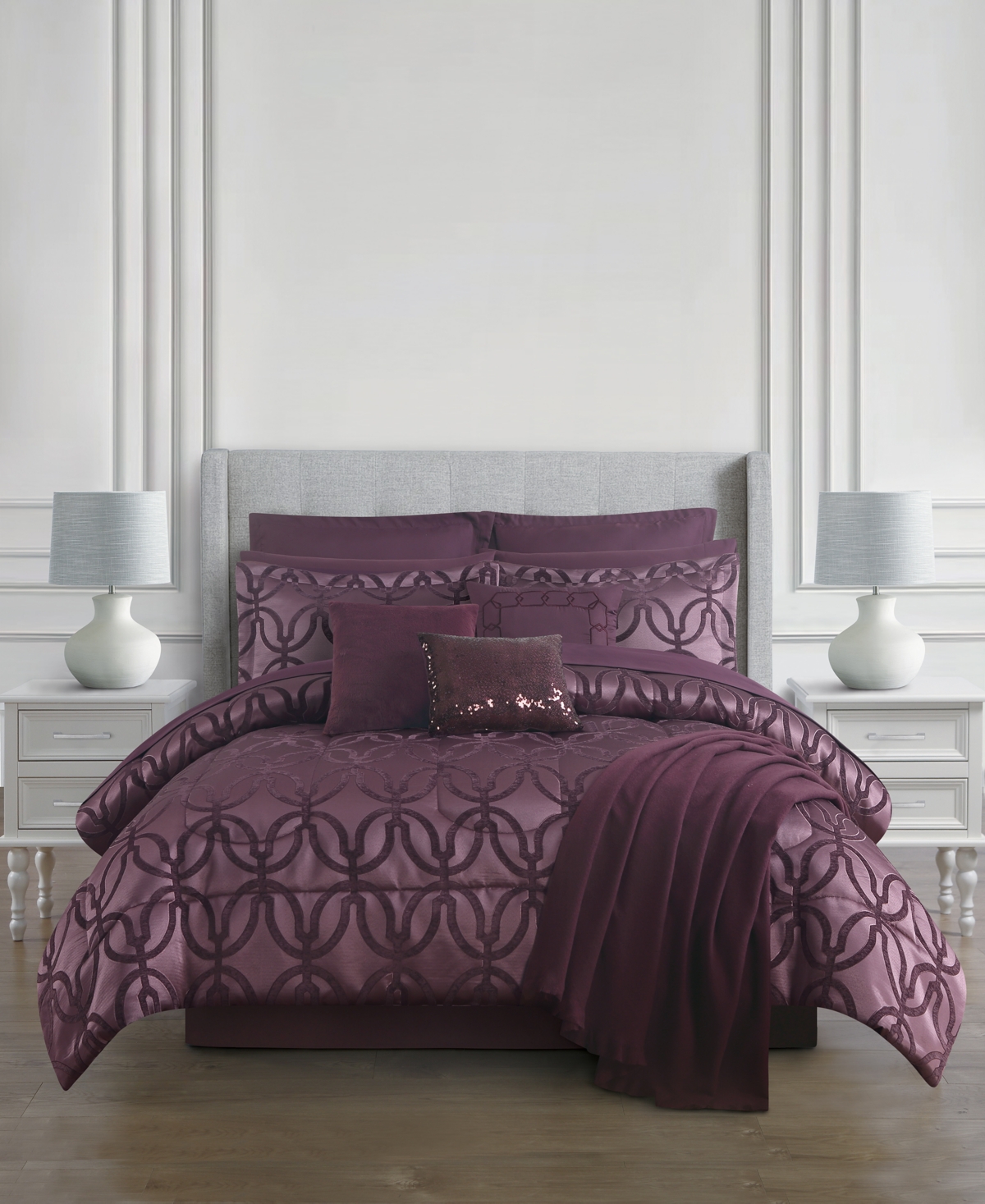 Click here for Macys Brooks Reversible 14-Piece Jacquard Microfib... prices